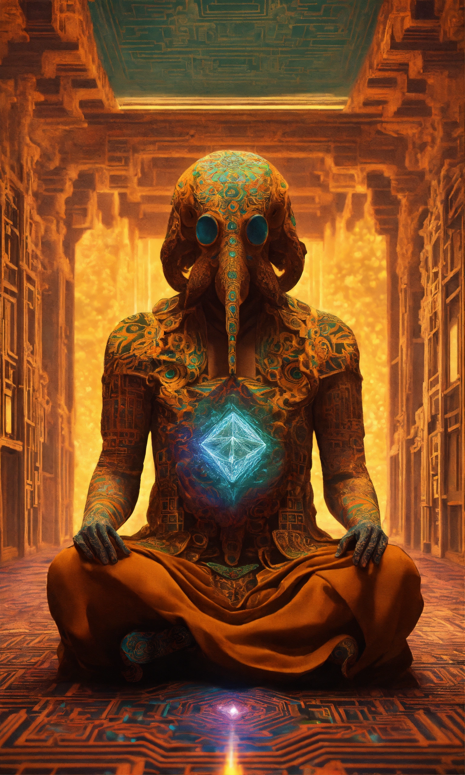 Lexica - Taoist monk octopus tesseract body fractal three point ...