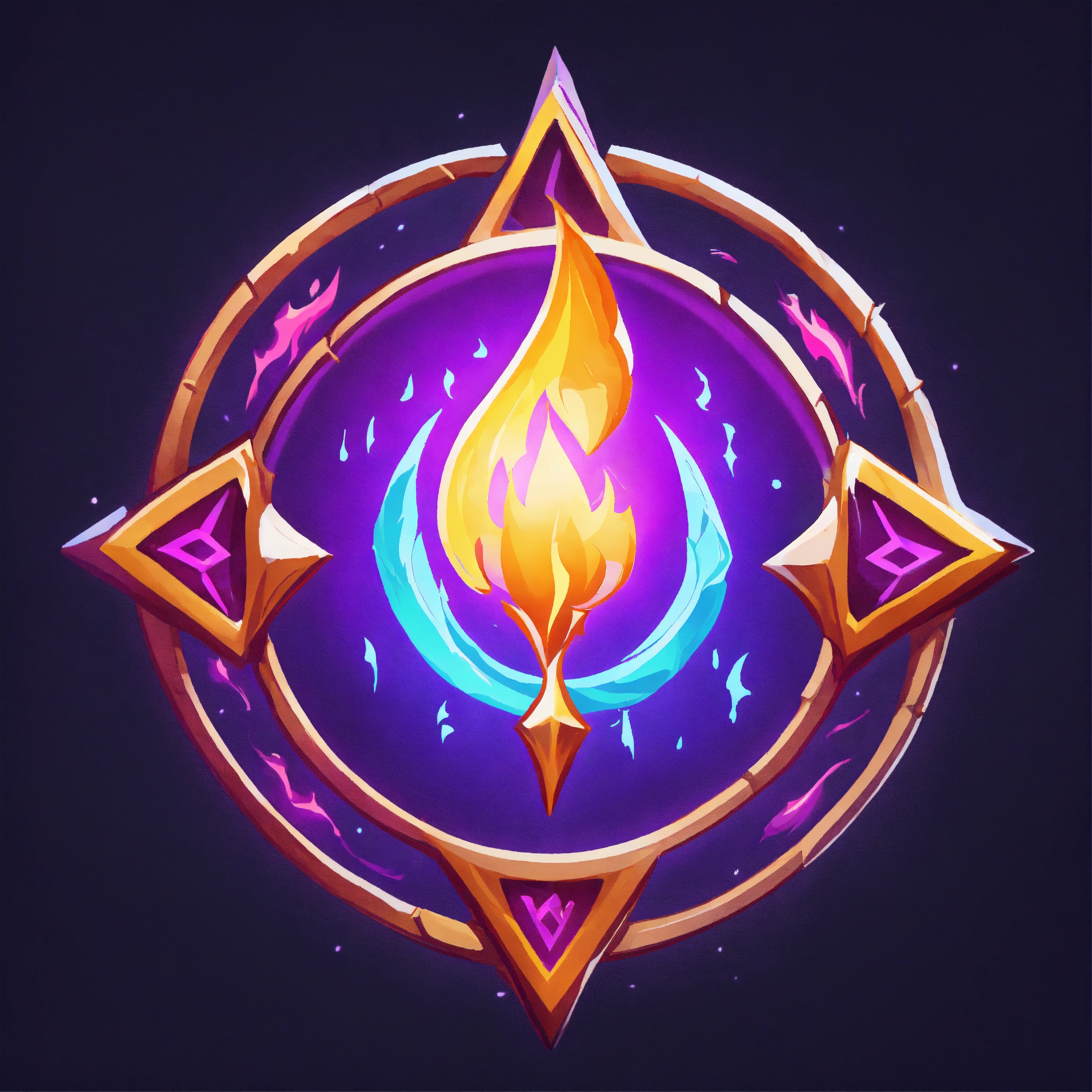 Lexica - A single full scale colorful image of a magic spell icon for a ...