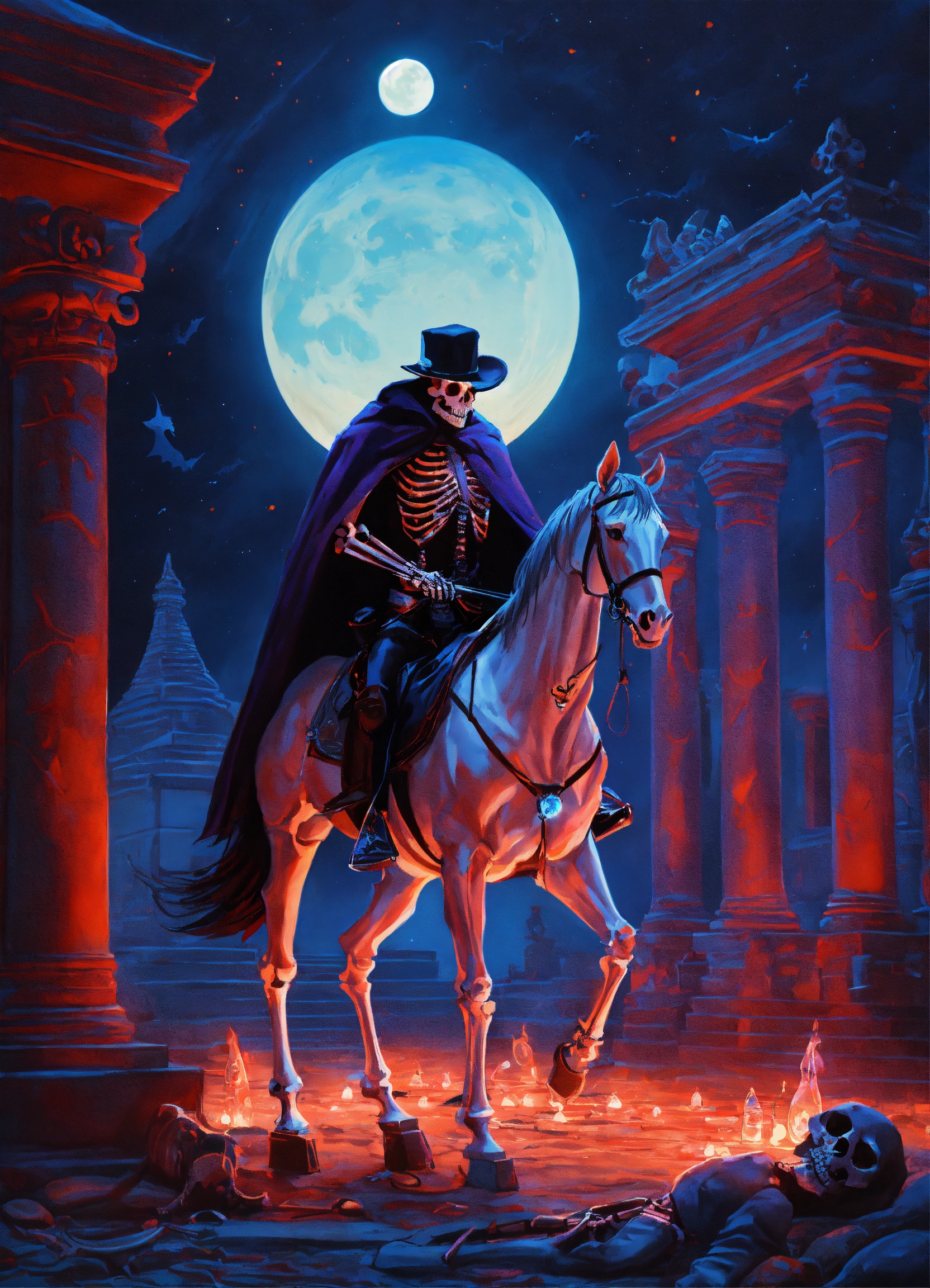 Lexica - ALL glassblowing superrealism urban STYLE one VAMPIRE skeleton ...