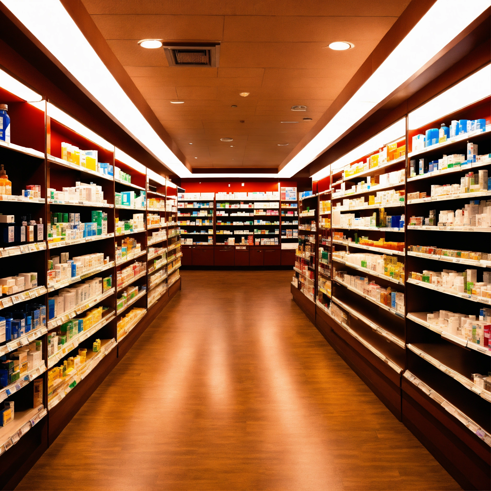 Lexica - A photo of a modern pharmacy. The pharmacy should be well-lit ...