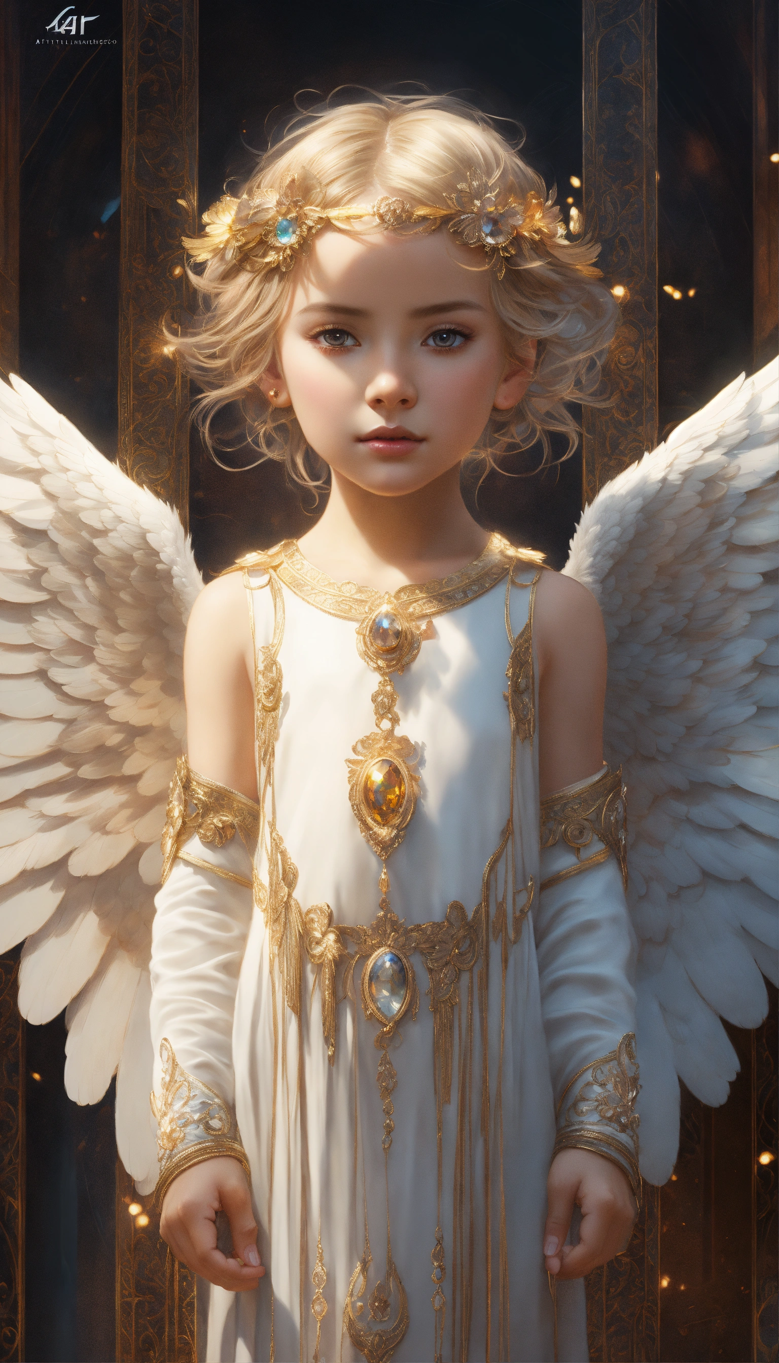 Lexica - Child angel, wings, intricate, headshot, highly detailed ...