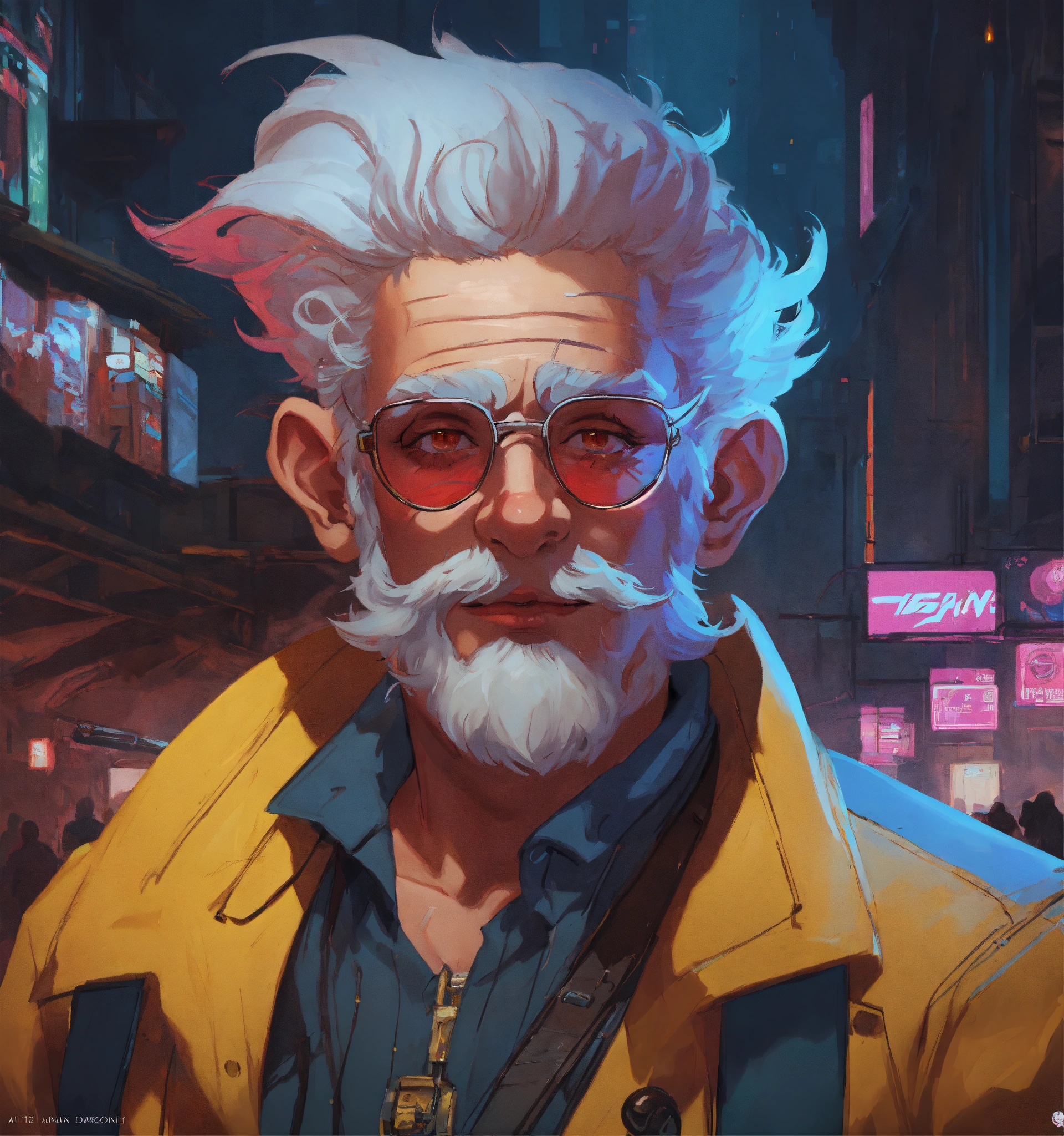 Lexica - A portrait of a cyberpunk Disney Geppetto, digital painting ...