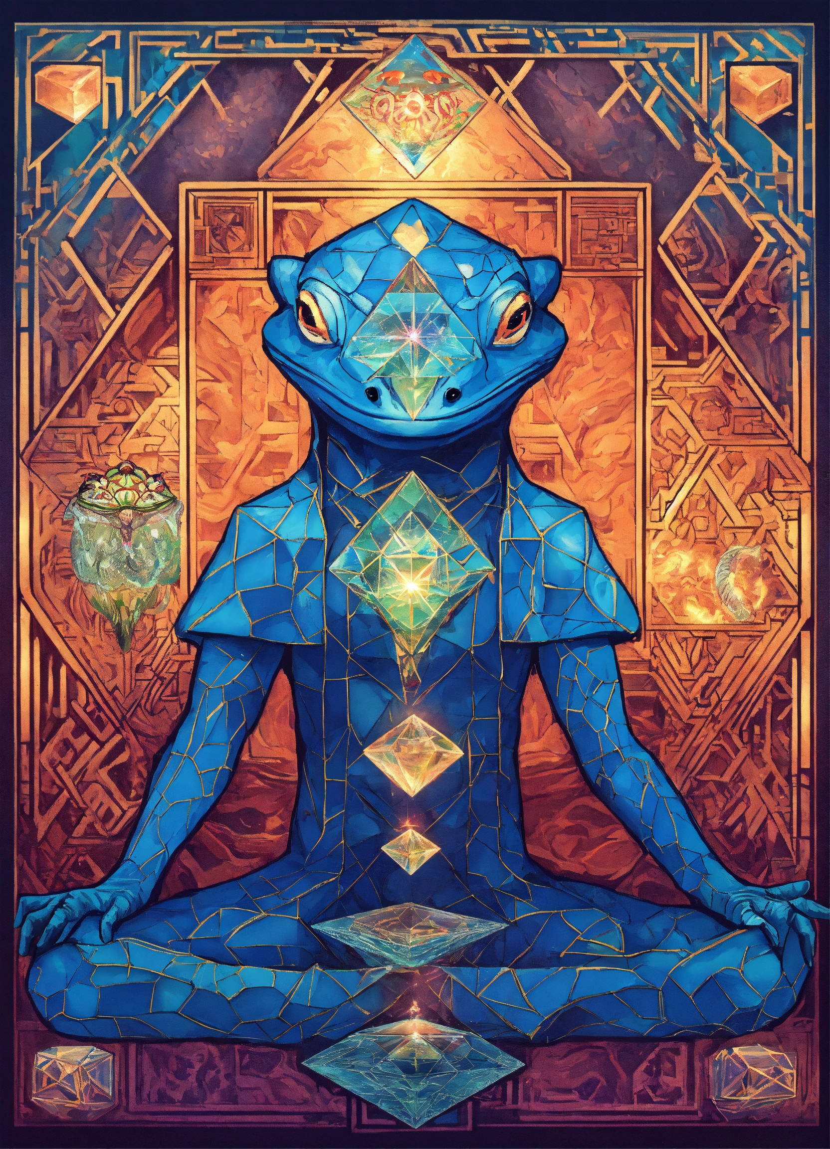 Lexica - Diamond Toad That is Zen master that is meditating in a ...