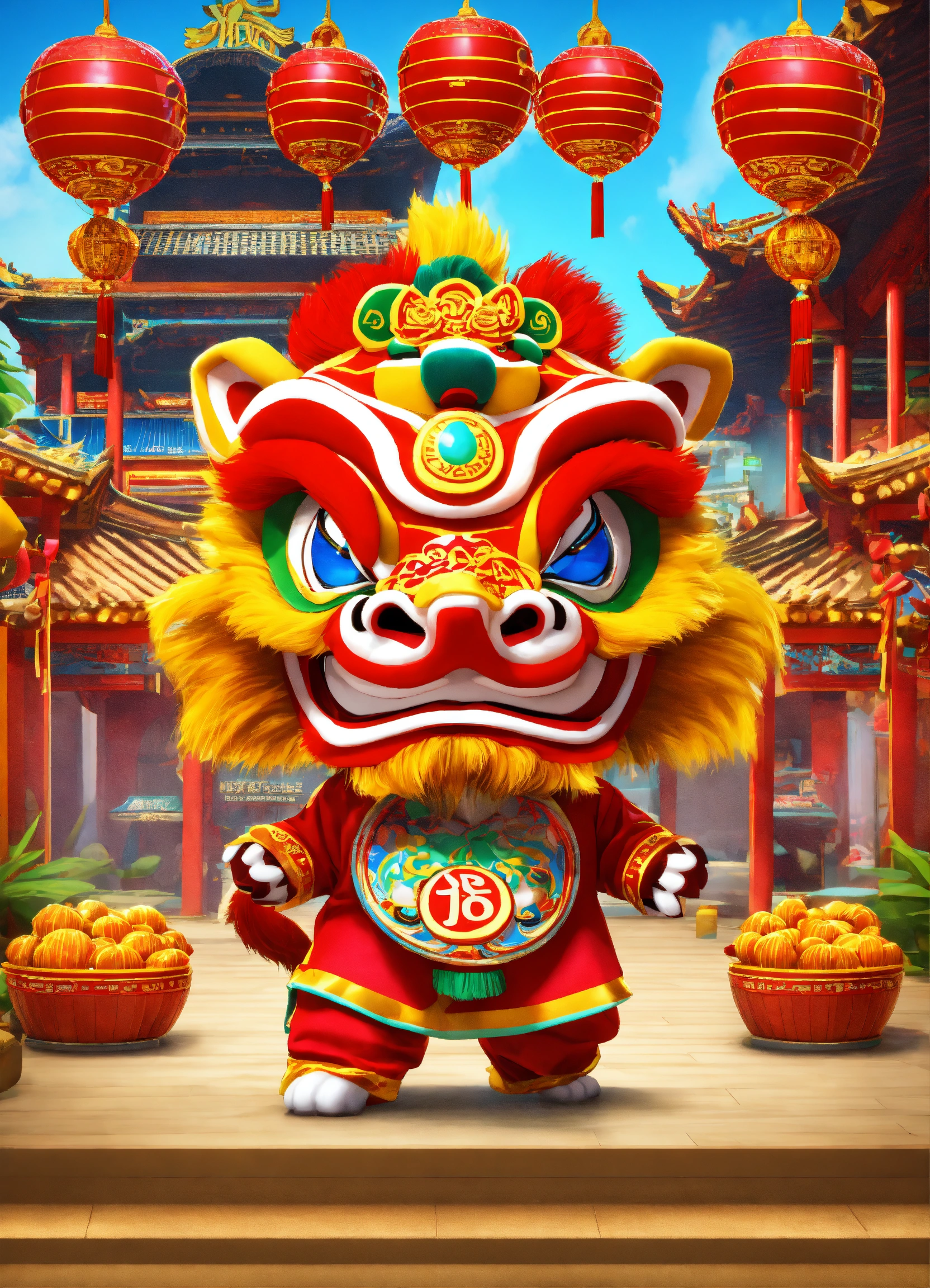 Lexica - 3d lion dance slot game
