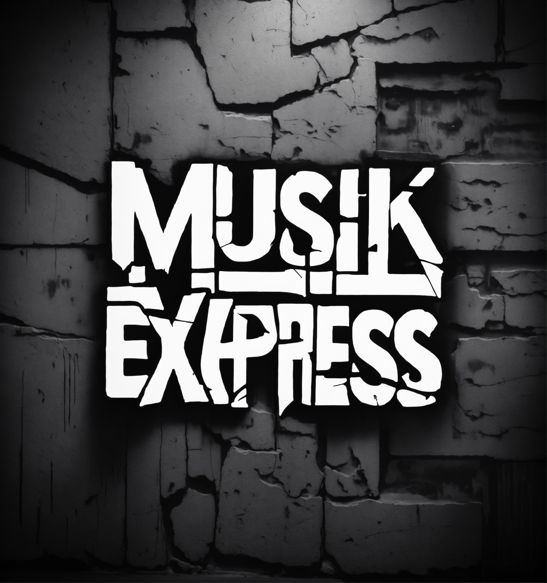 Lexica - Graffiti-style text logo, that says the exact words "MUSIK ...