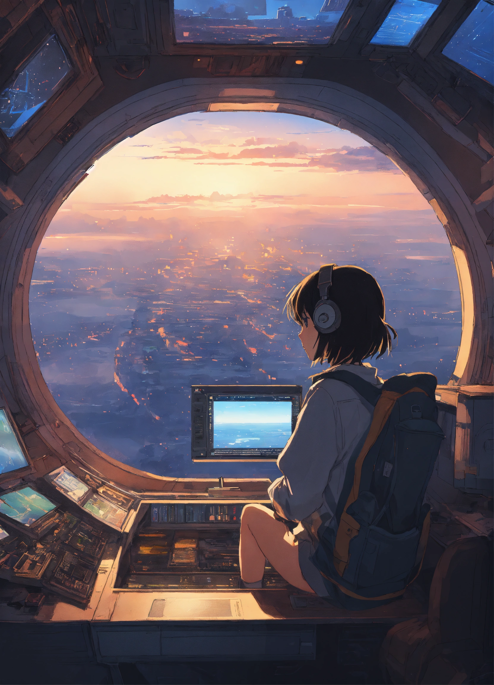 Lexica - Create a high resolution artwork of lo-fi hip hop, Anime Girl ...