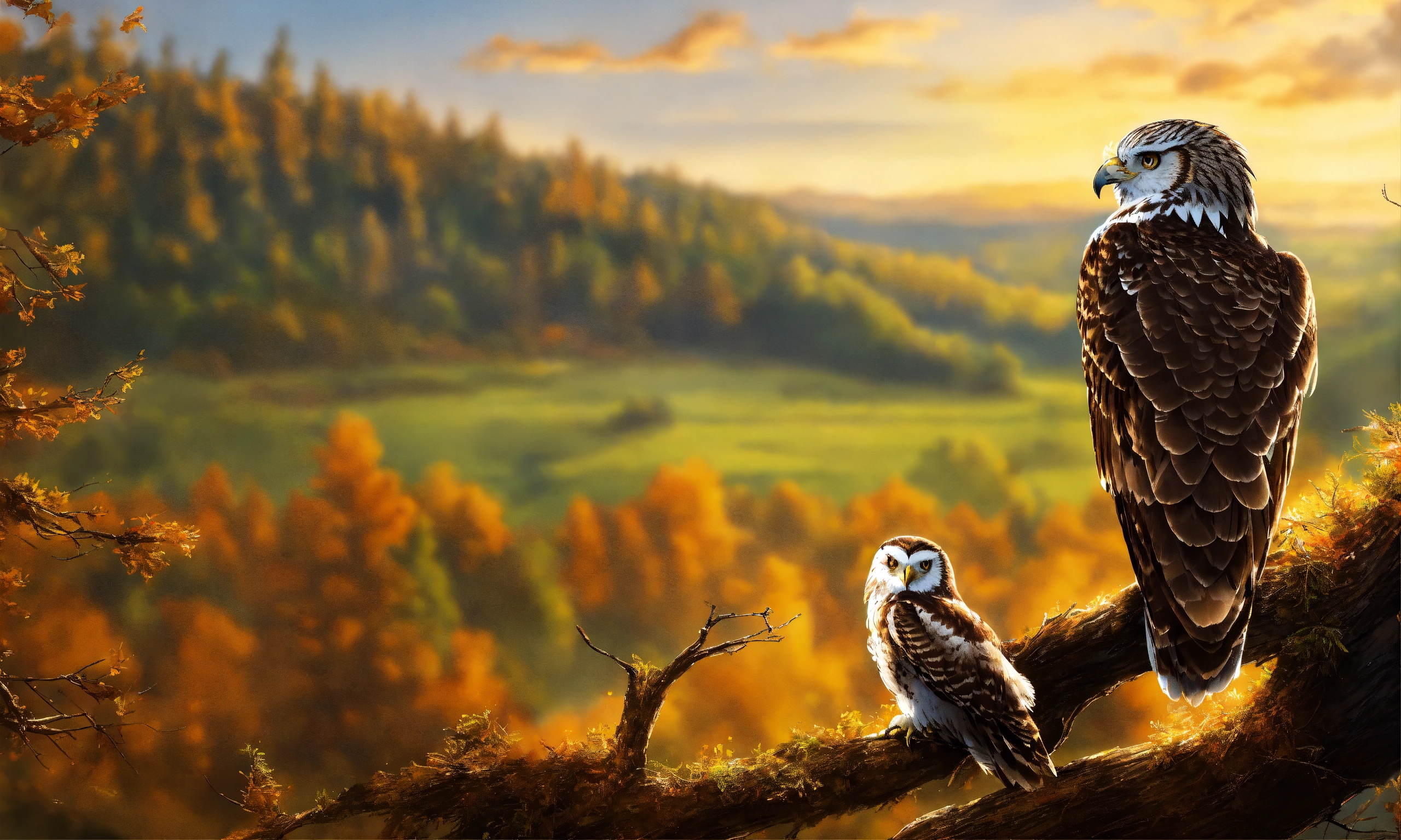 Lexica - One sunny morning, as Eli (small eagle)was perched on a branch ...