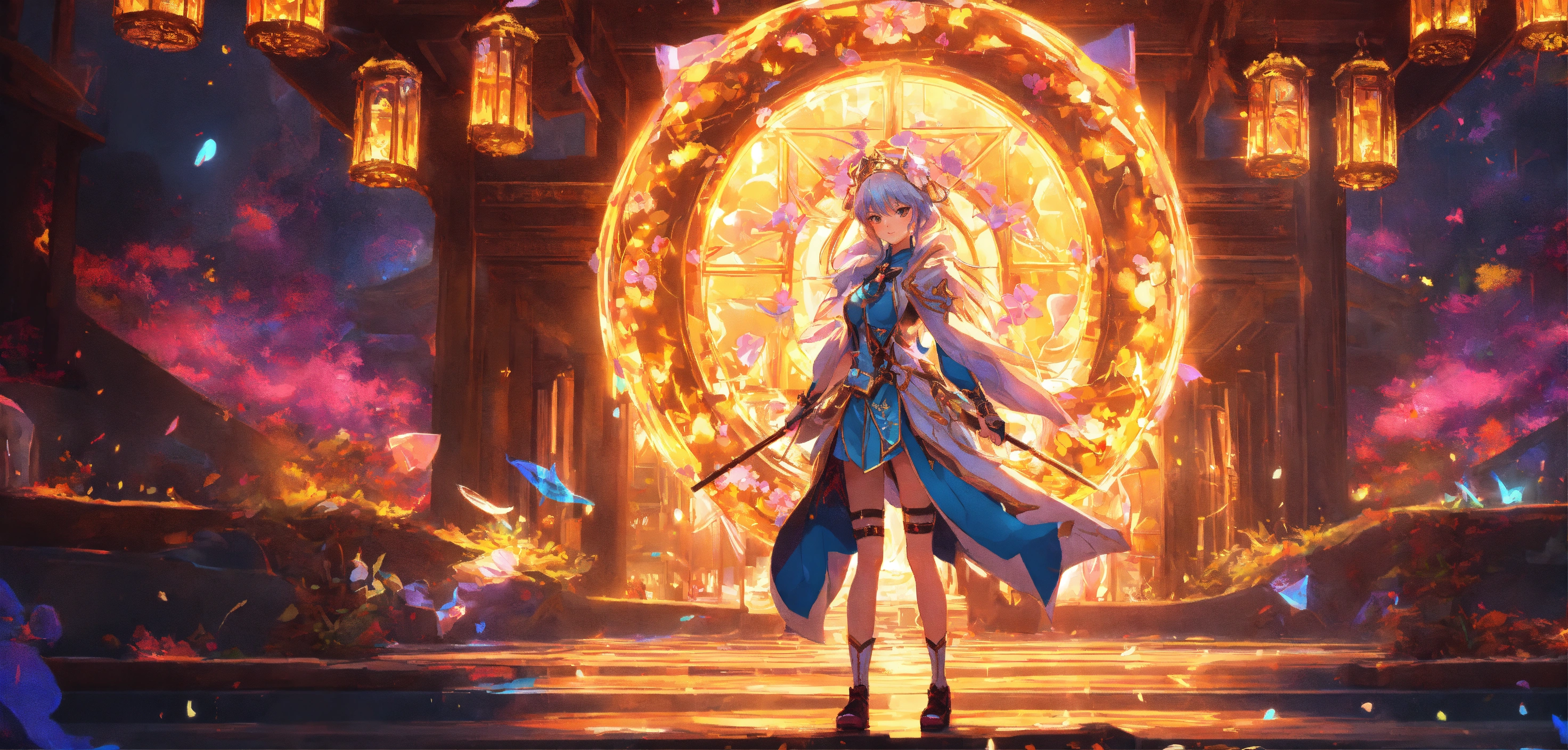 Lexica - Abstract style anime art of magic girl 8k, stunning intricate ...