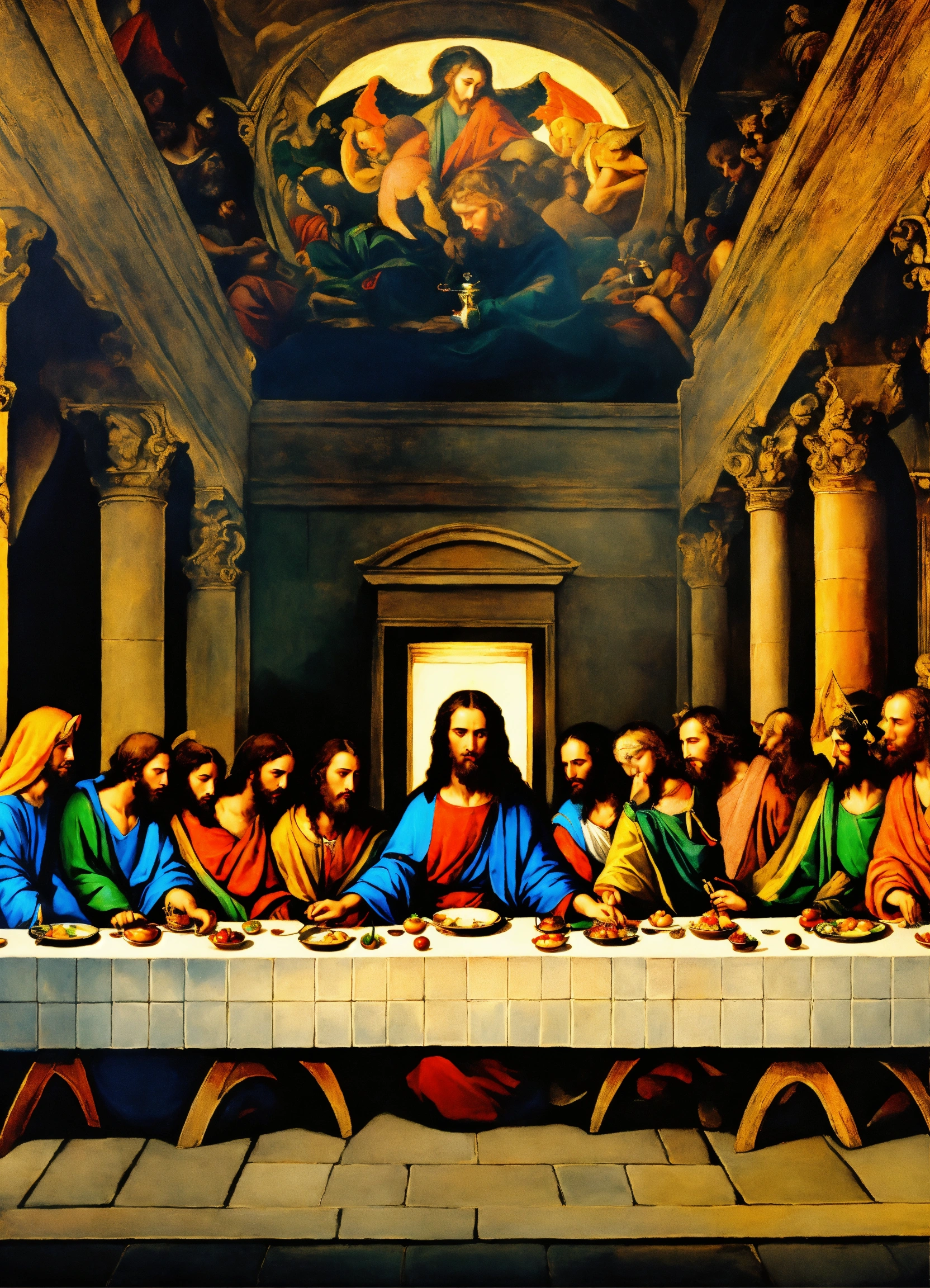 Lexica - The last supper, but in a war of angels and demons