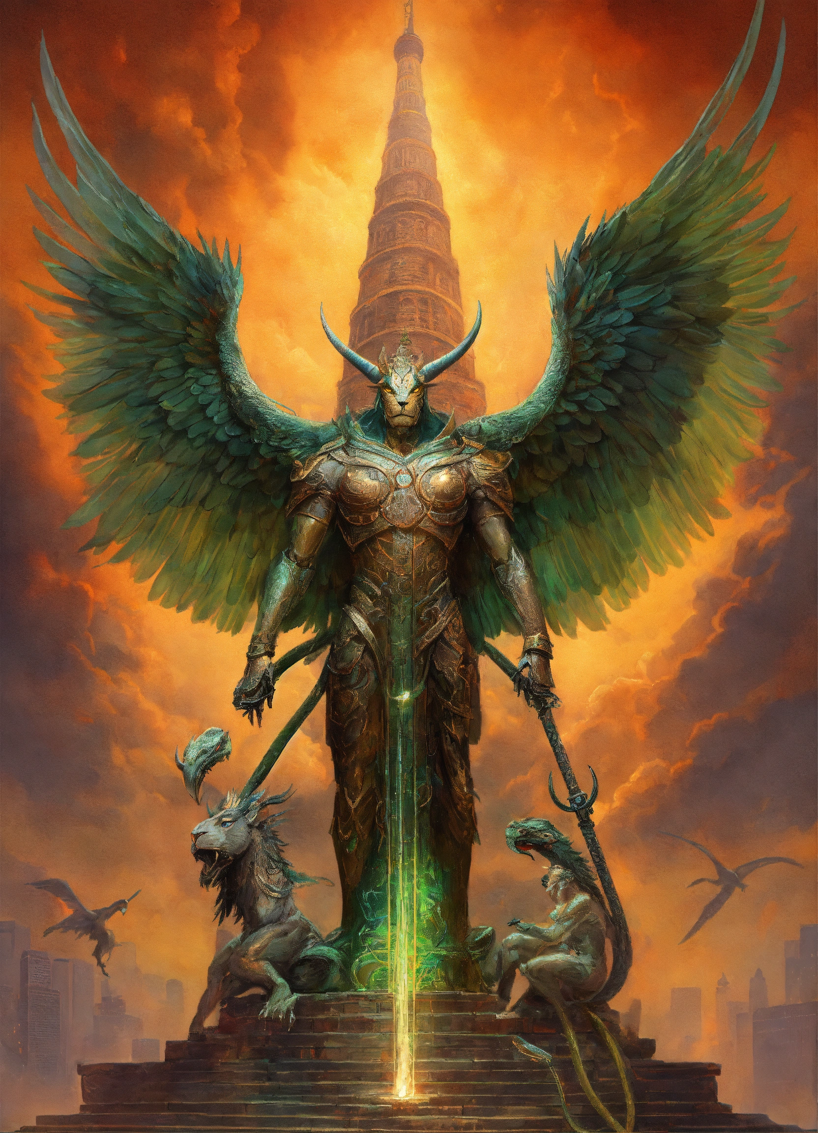 Lexica - Basilisk demon. Robotic snake head. Biblically accurate angel ...