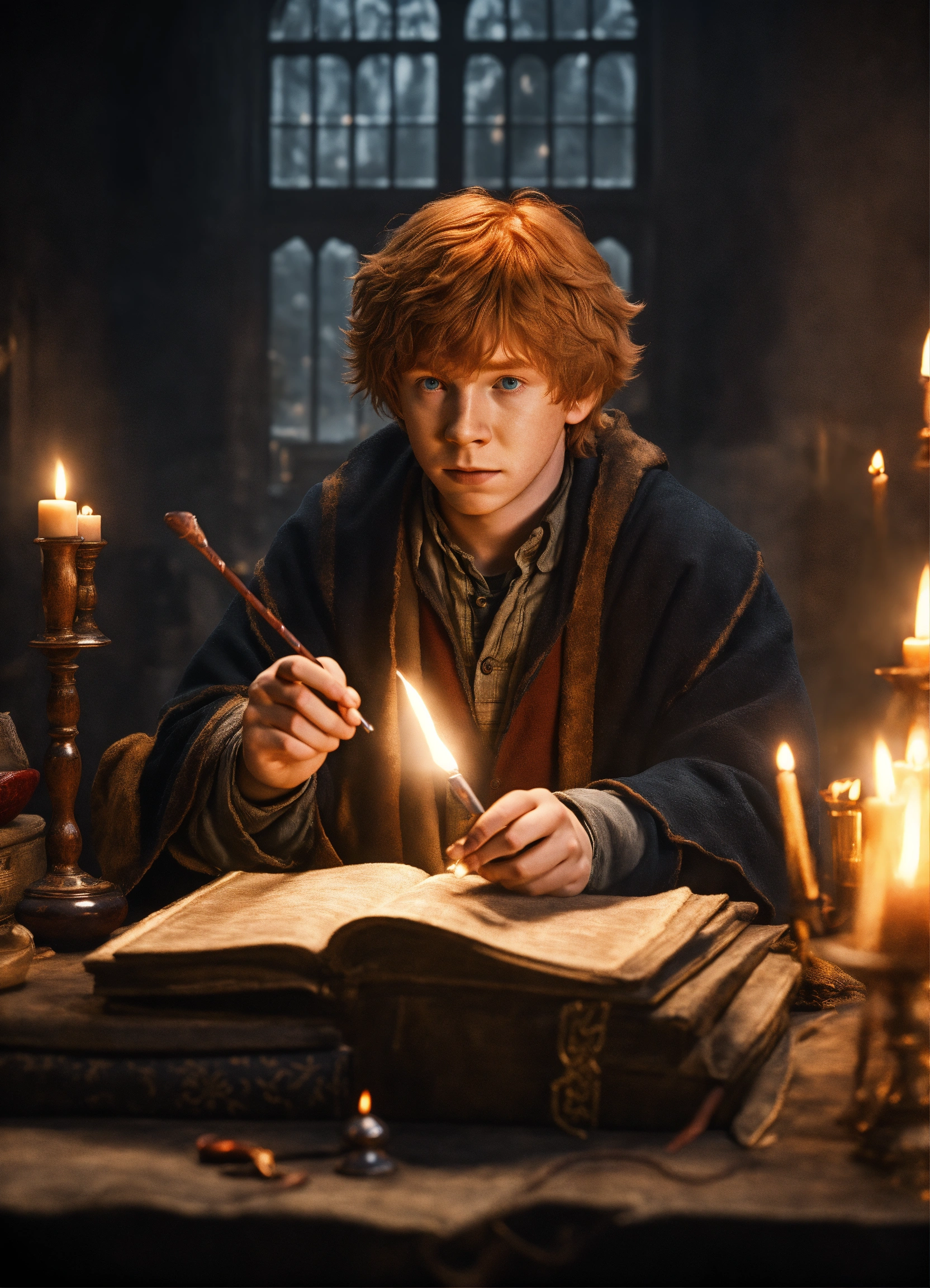 Lexica - Ron weasley doing magic spells, HDR, 4K, ultra realistic ...