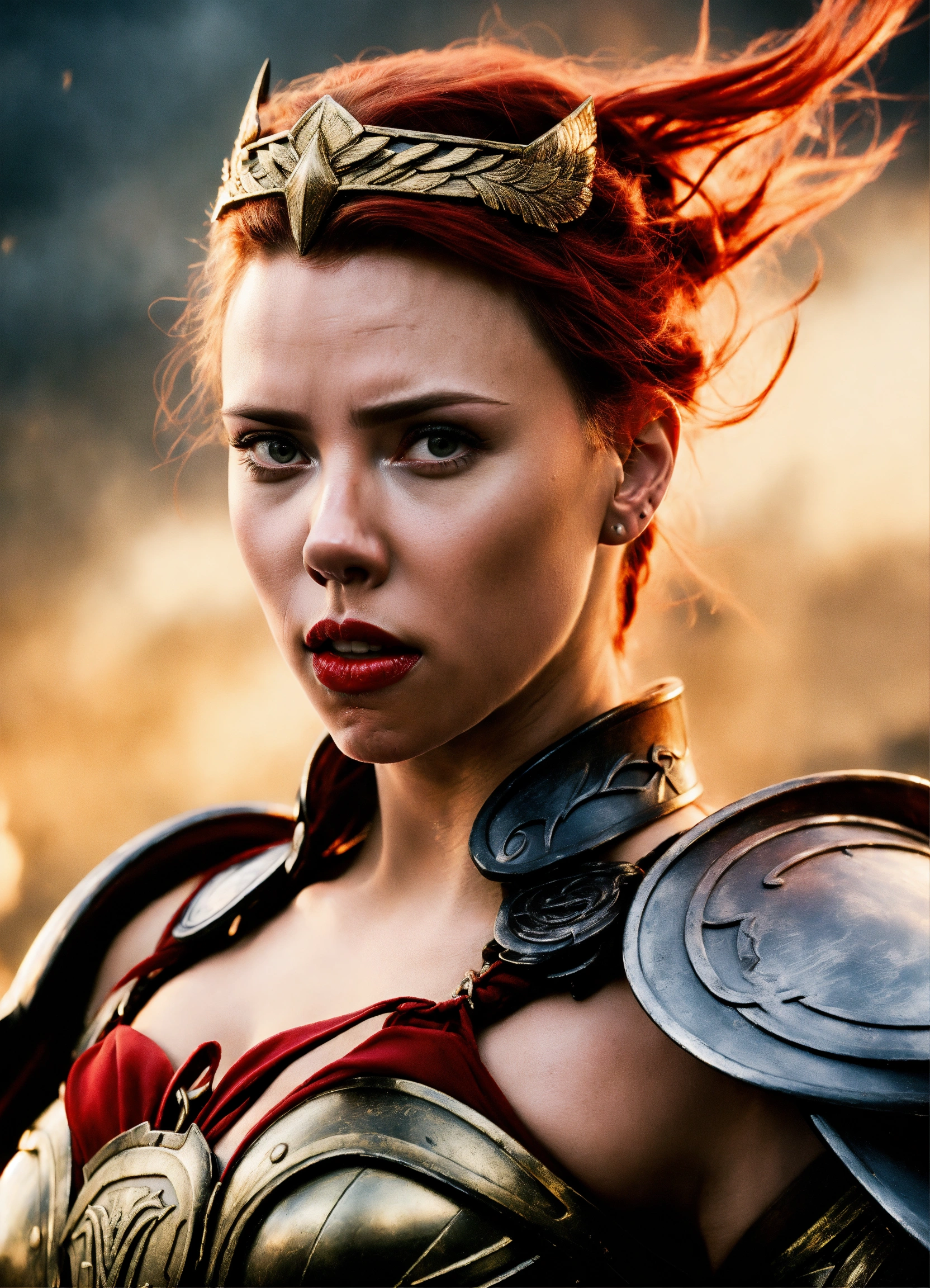 Lexica - Photo quality portrait of Scarlett Johansson as Norse Valkyrie ...