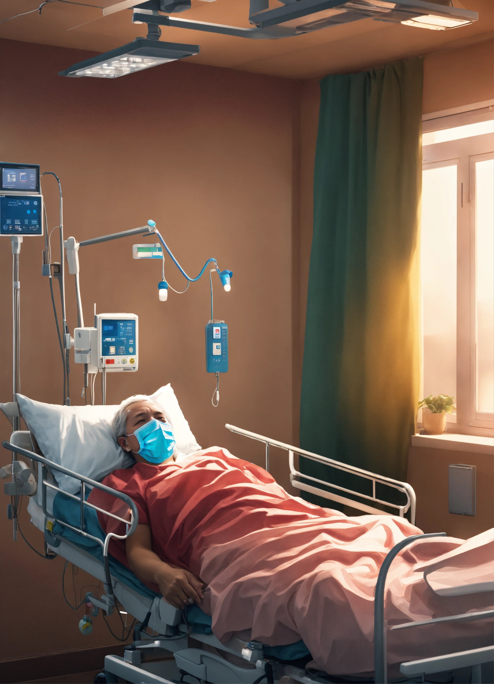 Lexica - Sick people in hospital ,covid19