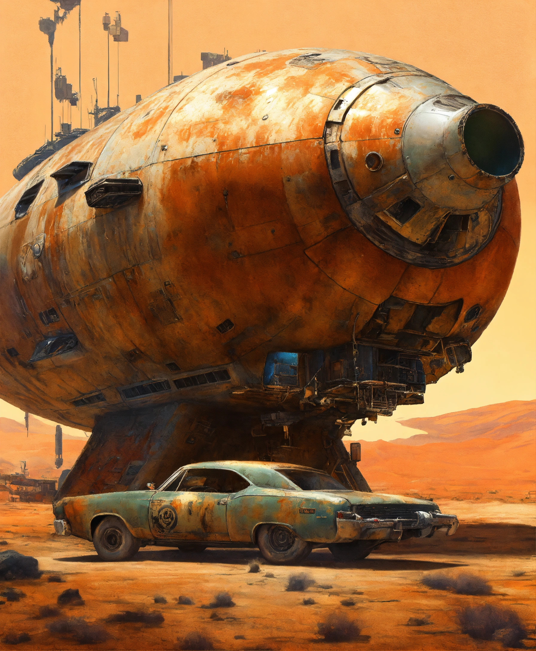 Lexica - An astro cruiser in a nuclear fallout, natural rust and grime ...