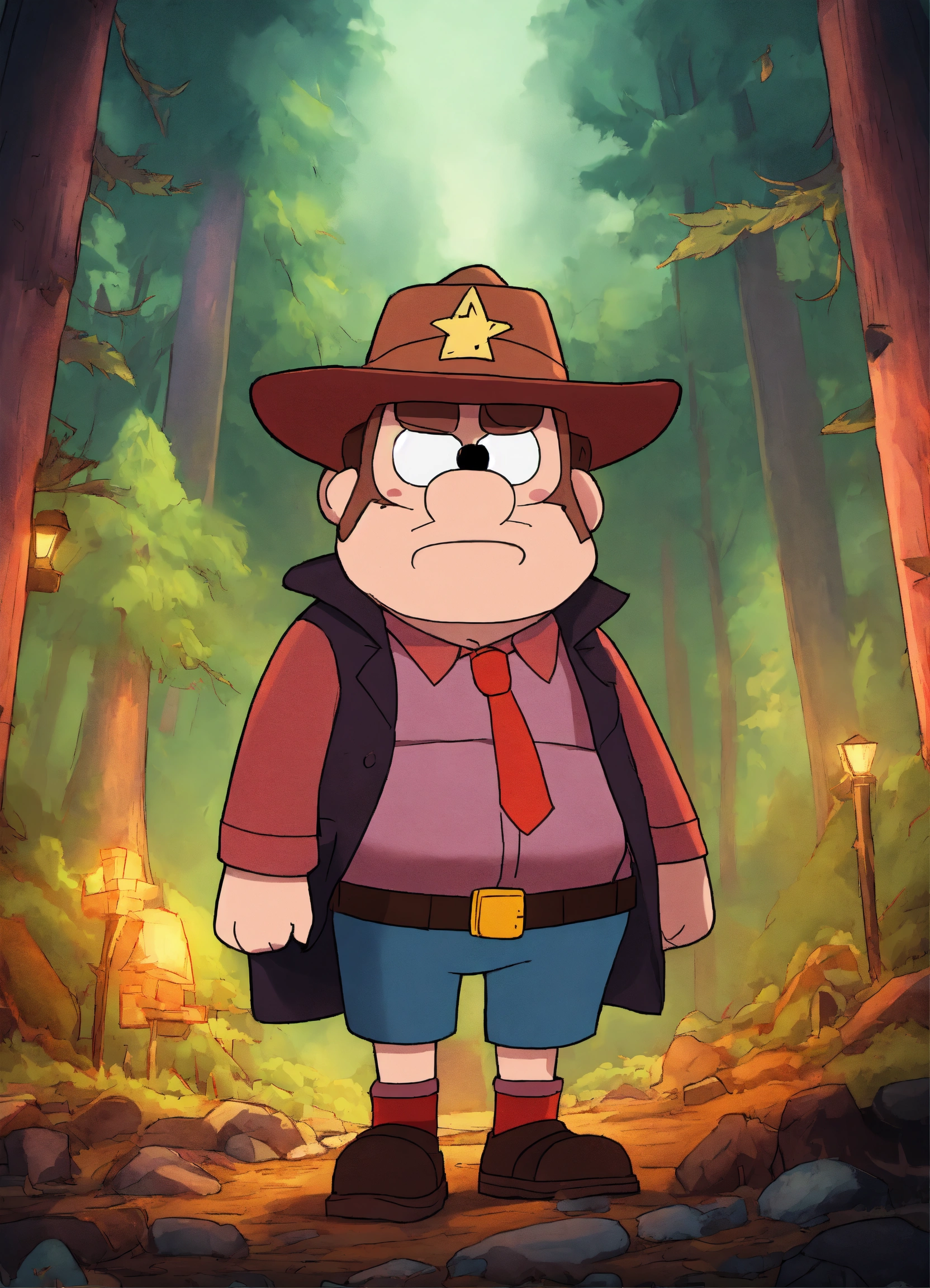 Lexica - Man , style Gravity Falls