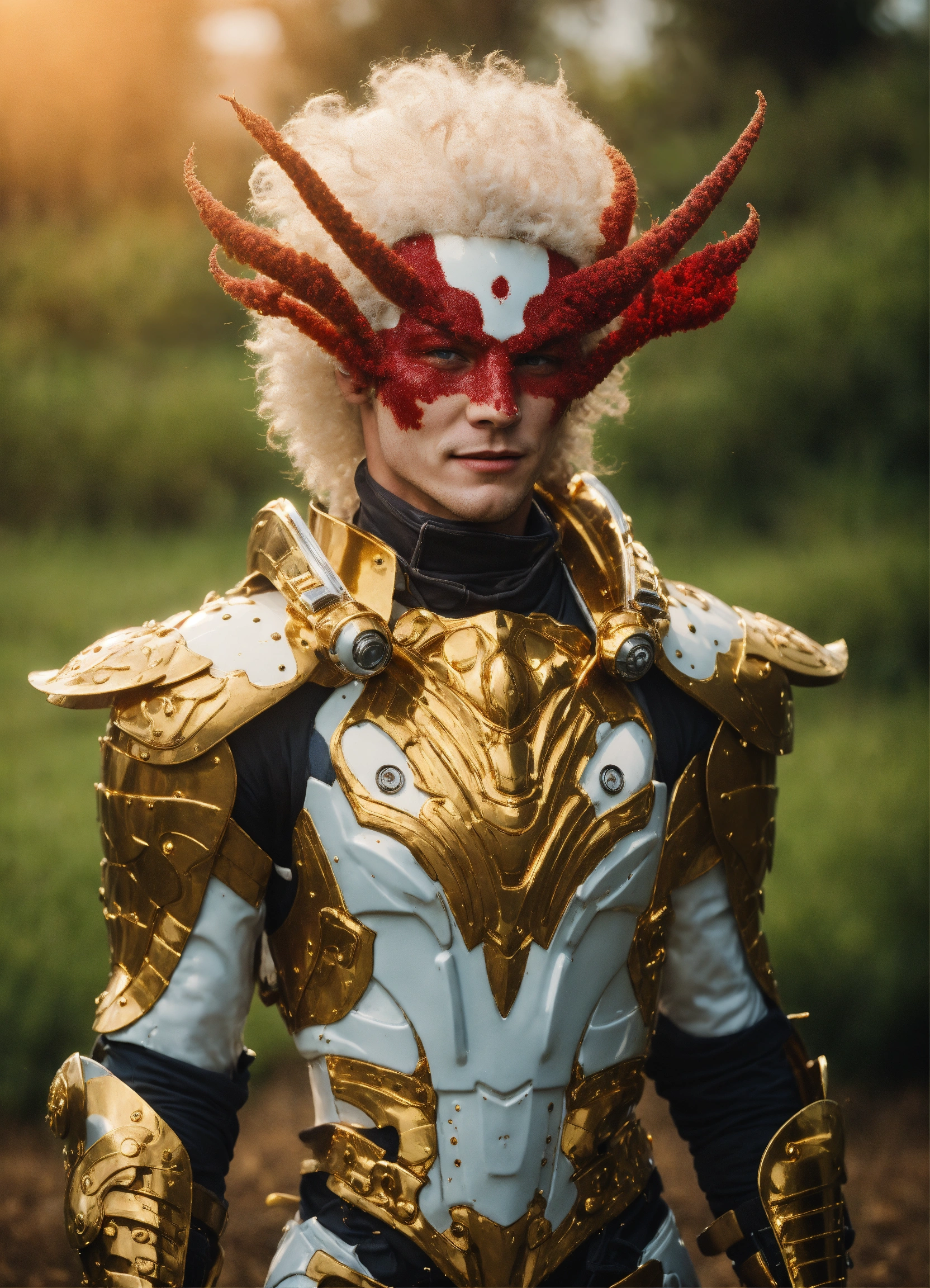 Lexica - Handsome human-looking alien male. With spotted red skin ...