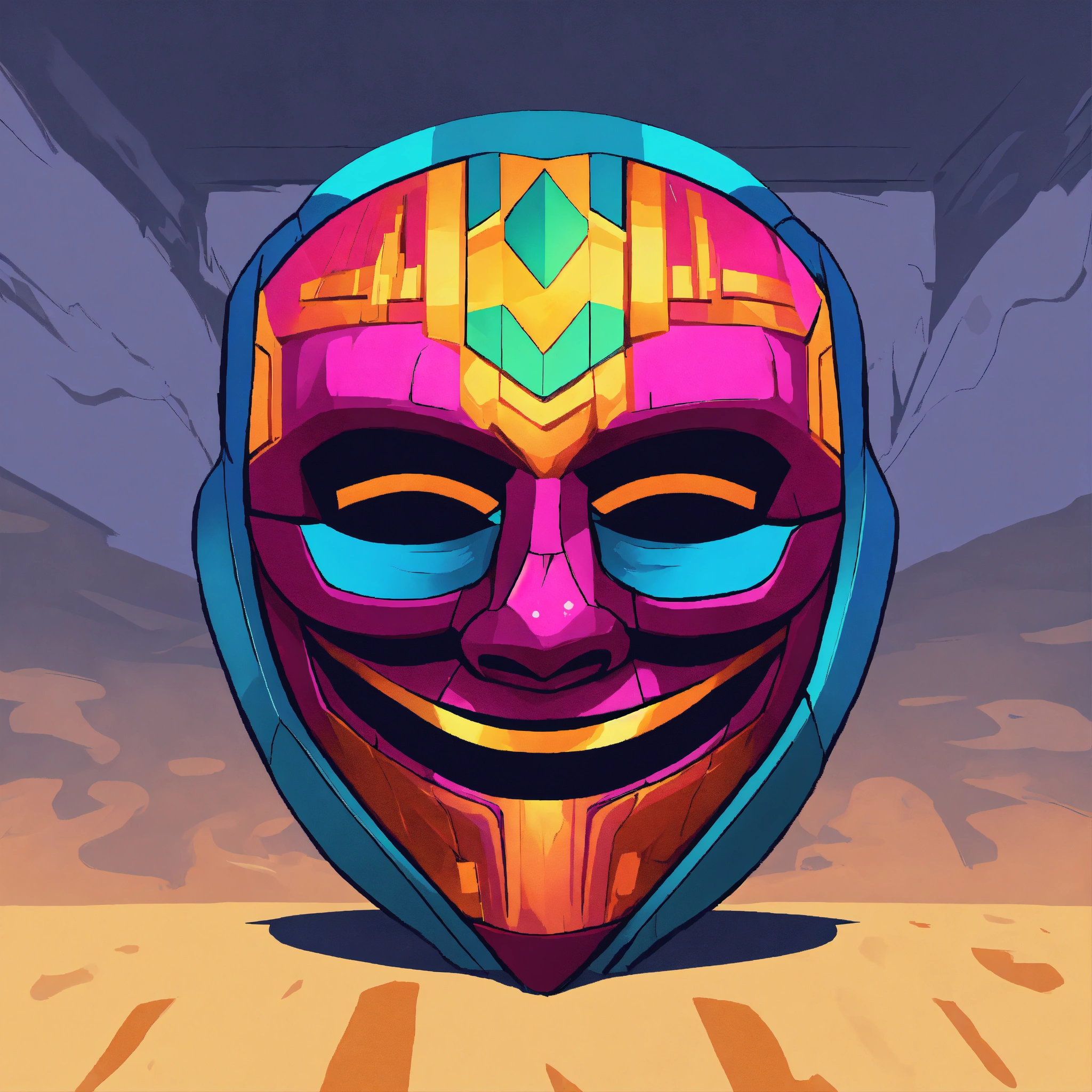 Lexica - A mask without a mouth as a symbol of silence in a computer ...