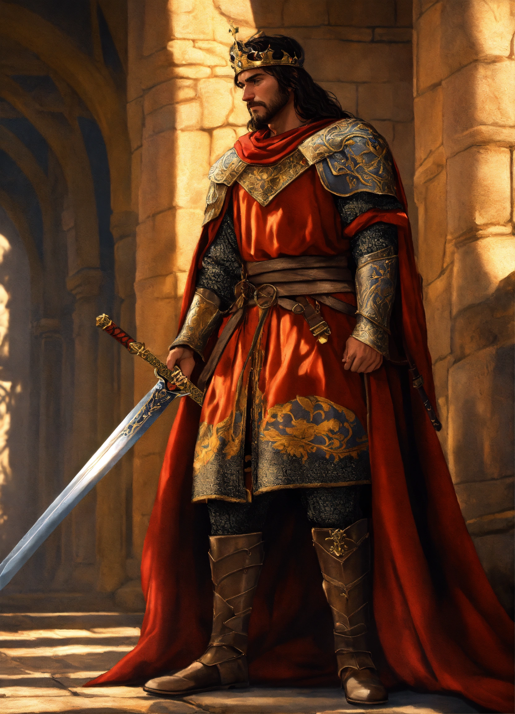Lexica - In the medieval, the king is around 50 years old, standing ...