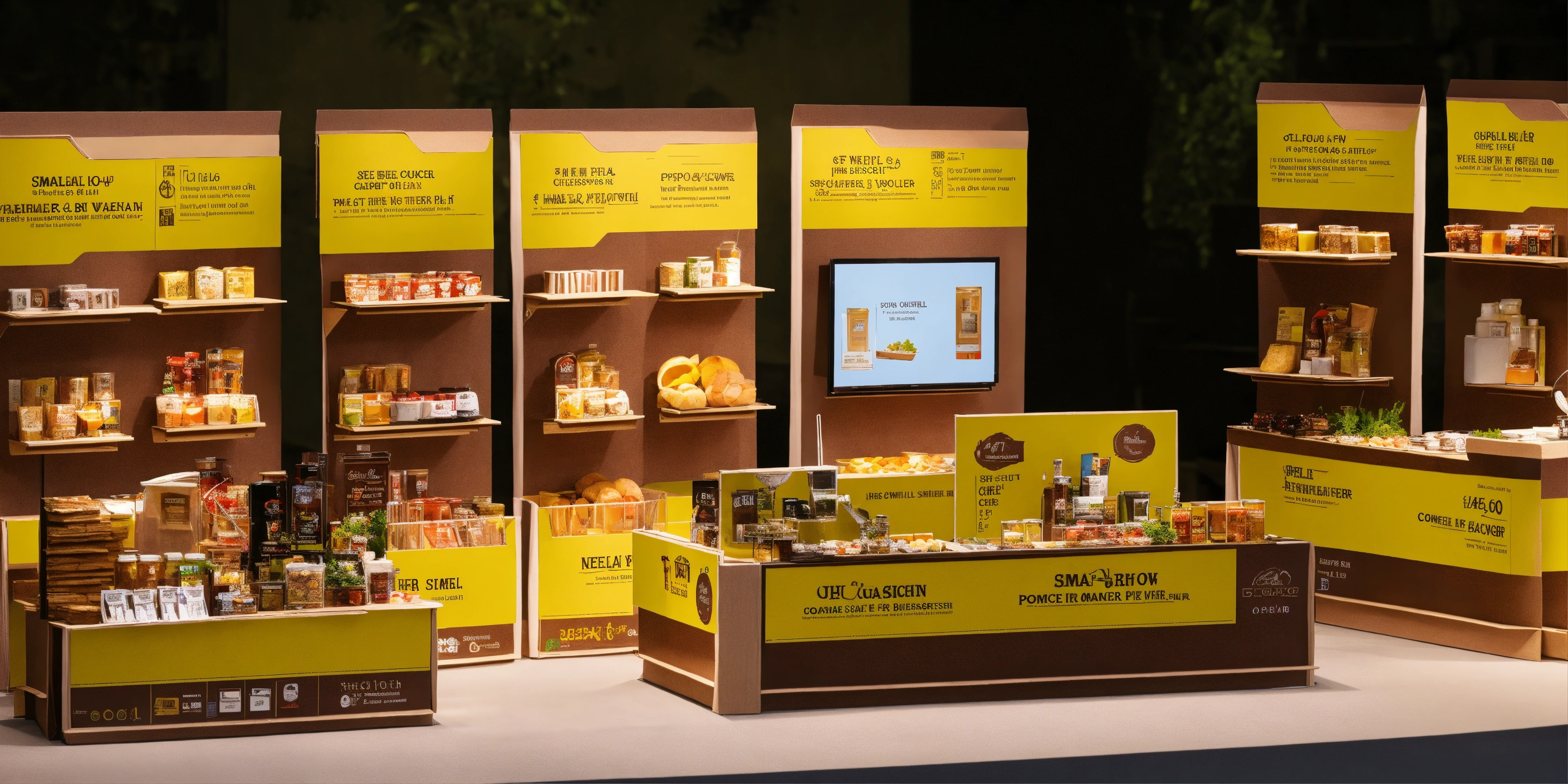 Lexica - Small counter display made of cardboard