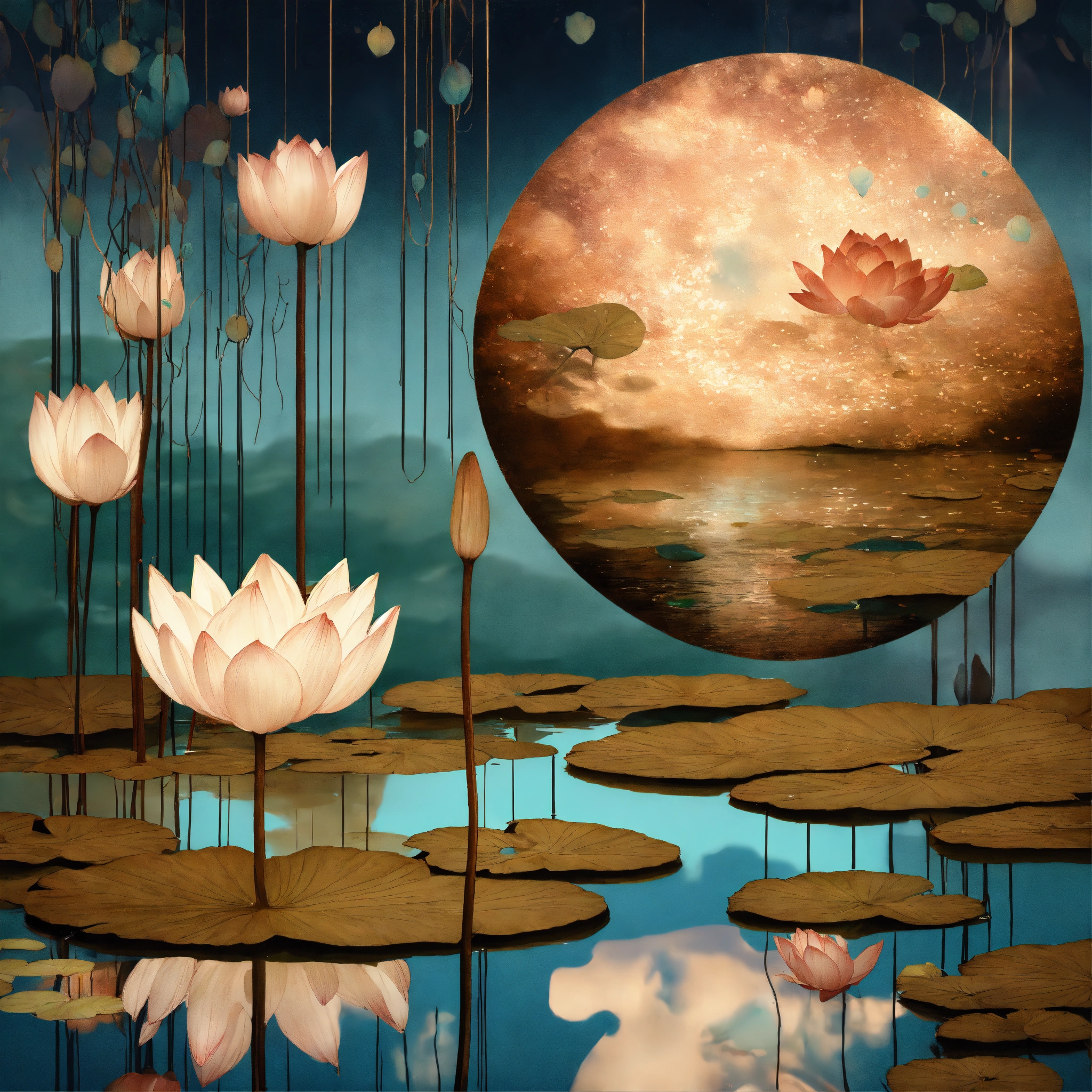 Lexica - Create a random repeating pattern with random muted jewel ...