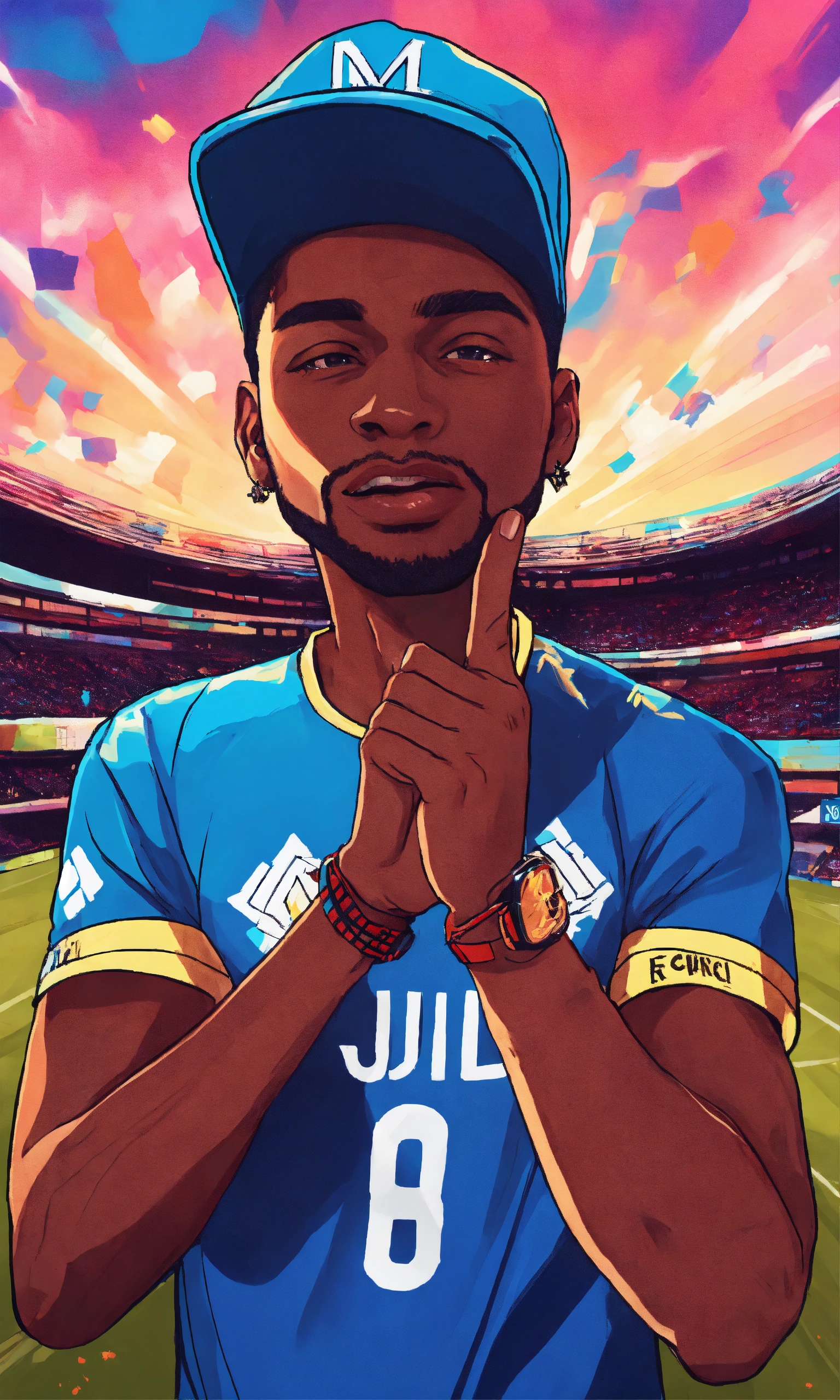 Lexica - Jul (french marseillais rappeur) with marseille color, making ...