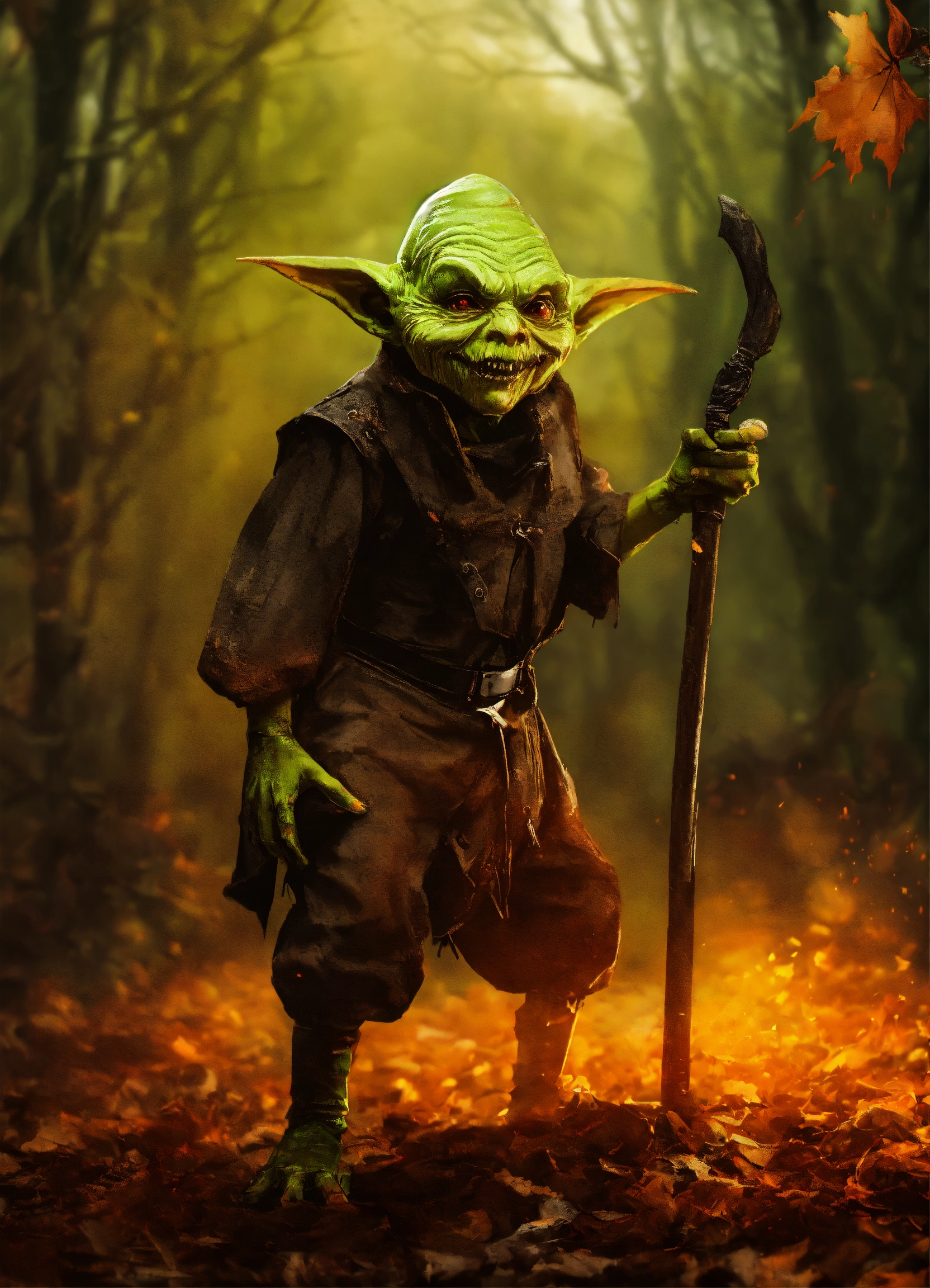 Lexica - Create me the most scary halloween goblin picture