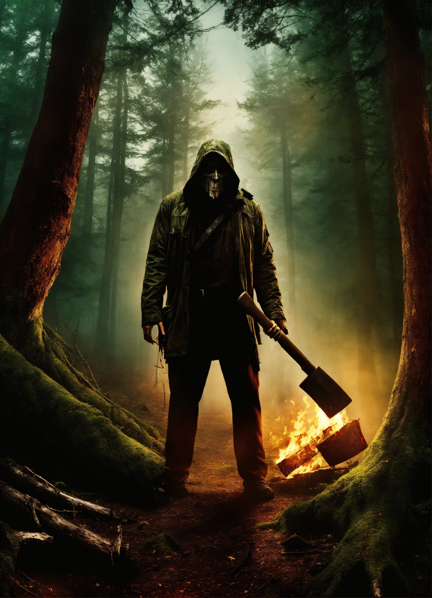 Lexica - A villain with a hatchet, lurking in a creepy forest, the ...