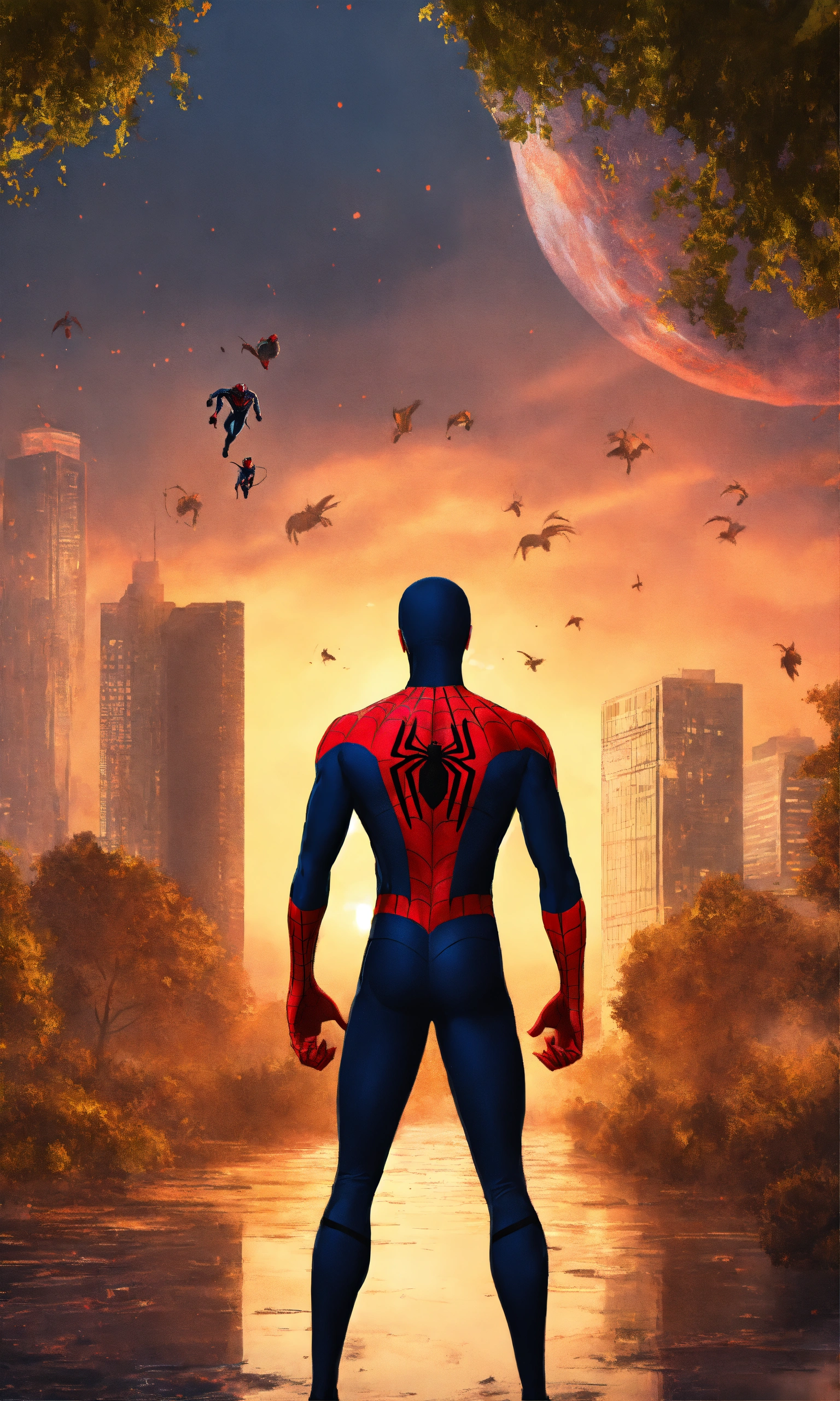 Lexica - Spiderman meets Black Spiderman in the multiverse, nature ...