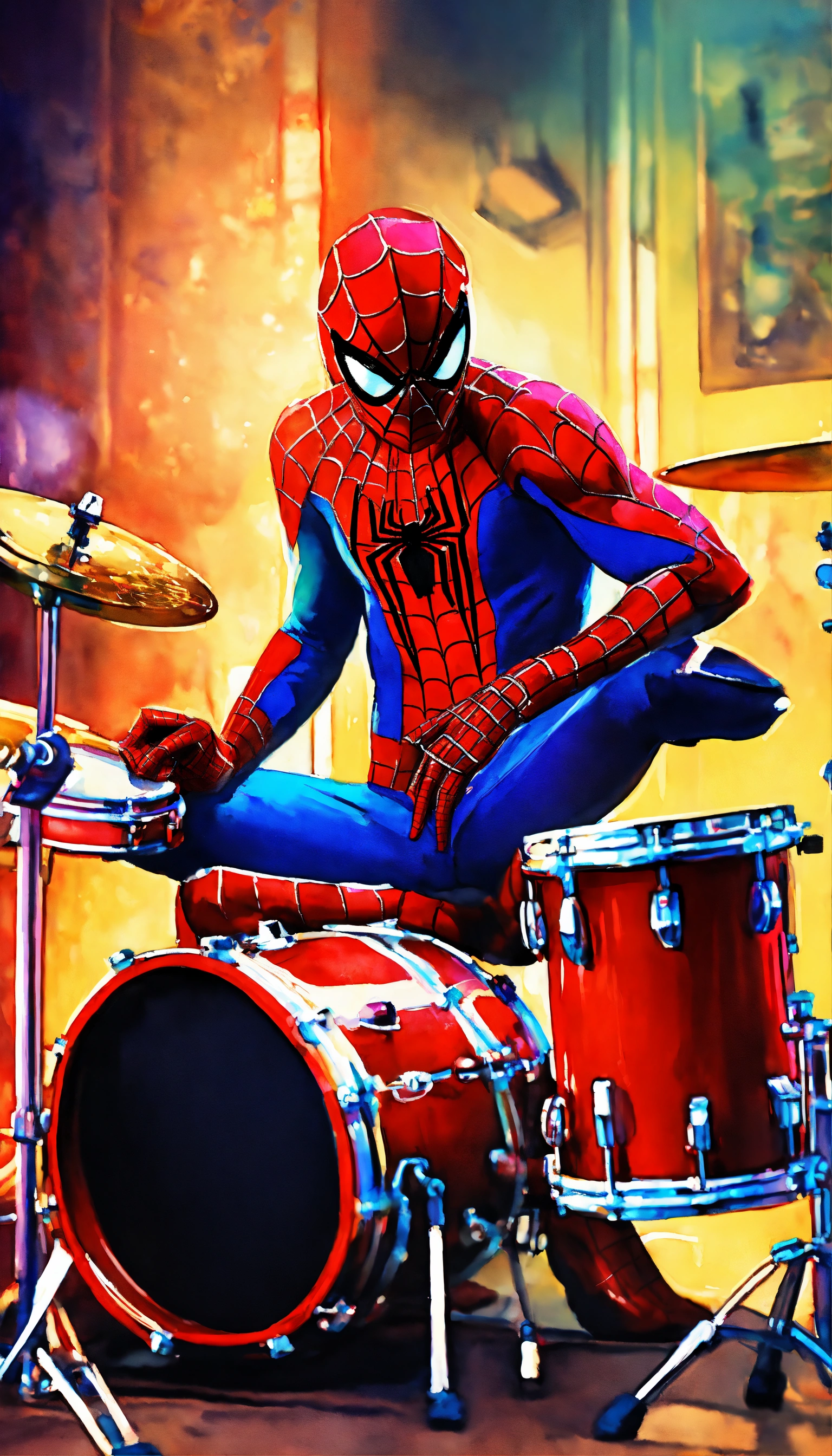 Lexica - Realistic, Masterpiece, fashion photoshoot, spiderman playing ...