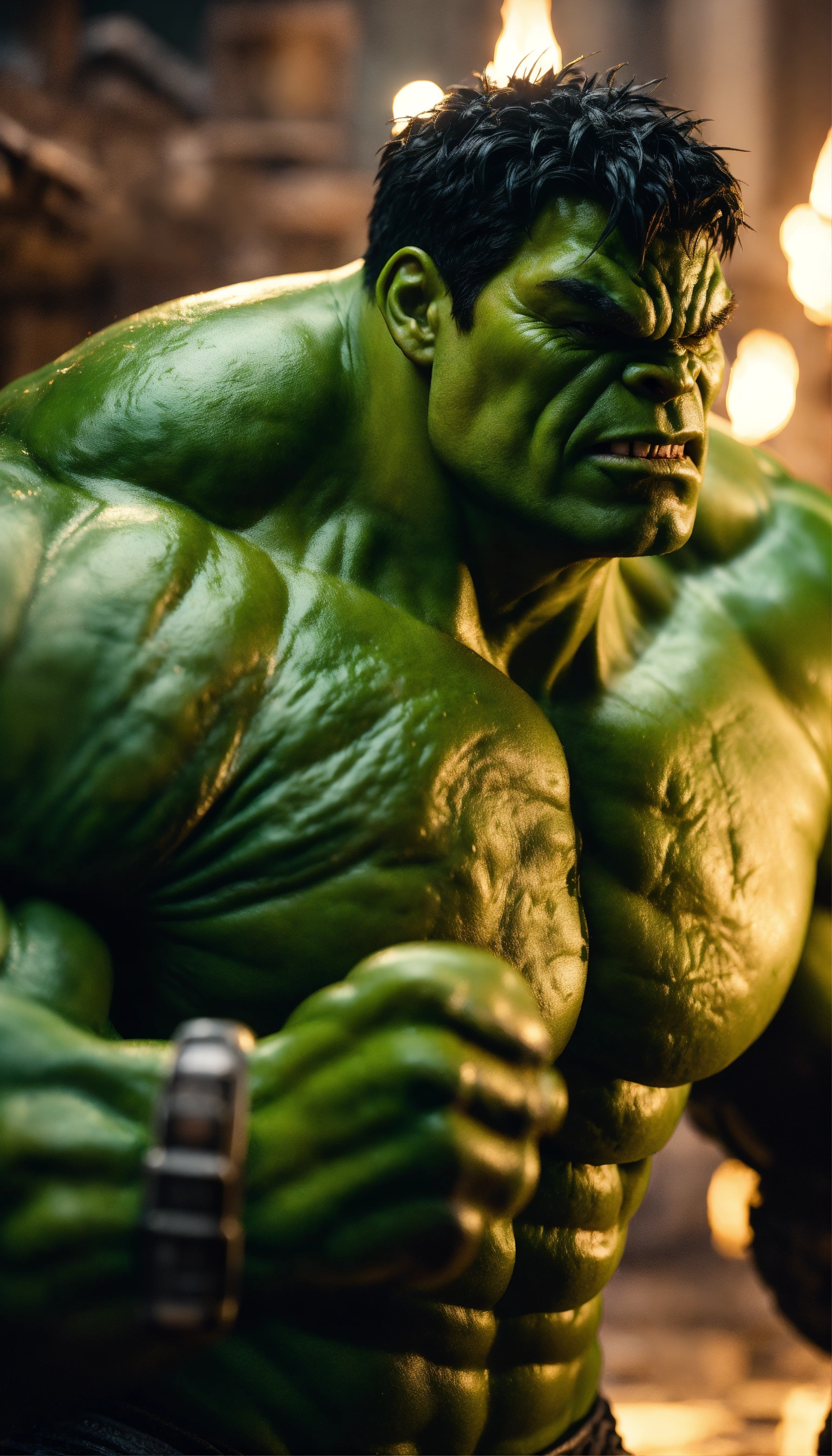 Lexica - Hulk themed pig, amazing, intricate, sharp focus, fantasy ...