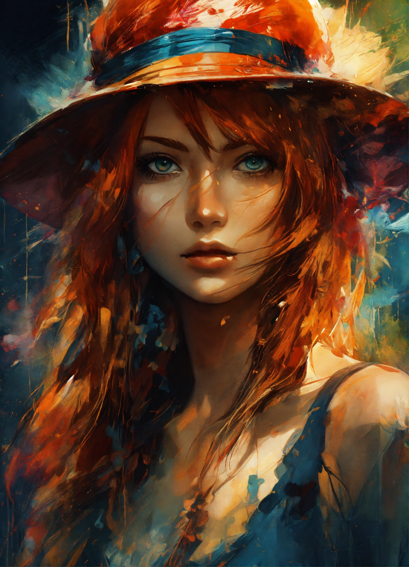 Lexica - A ultra realistic poster of Nami from one piece in the red ...