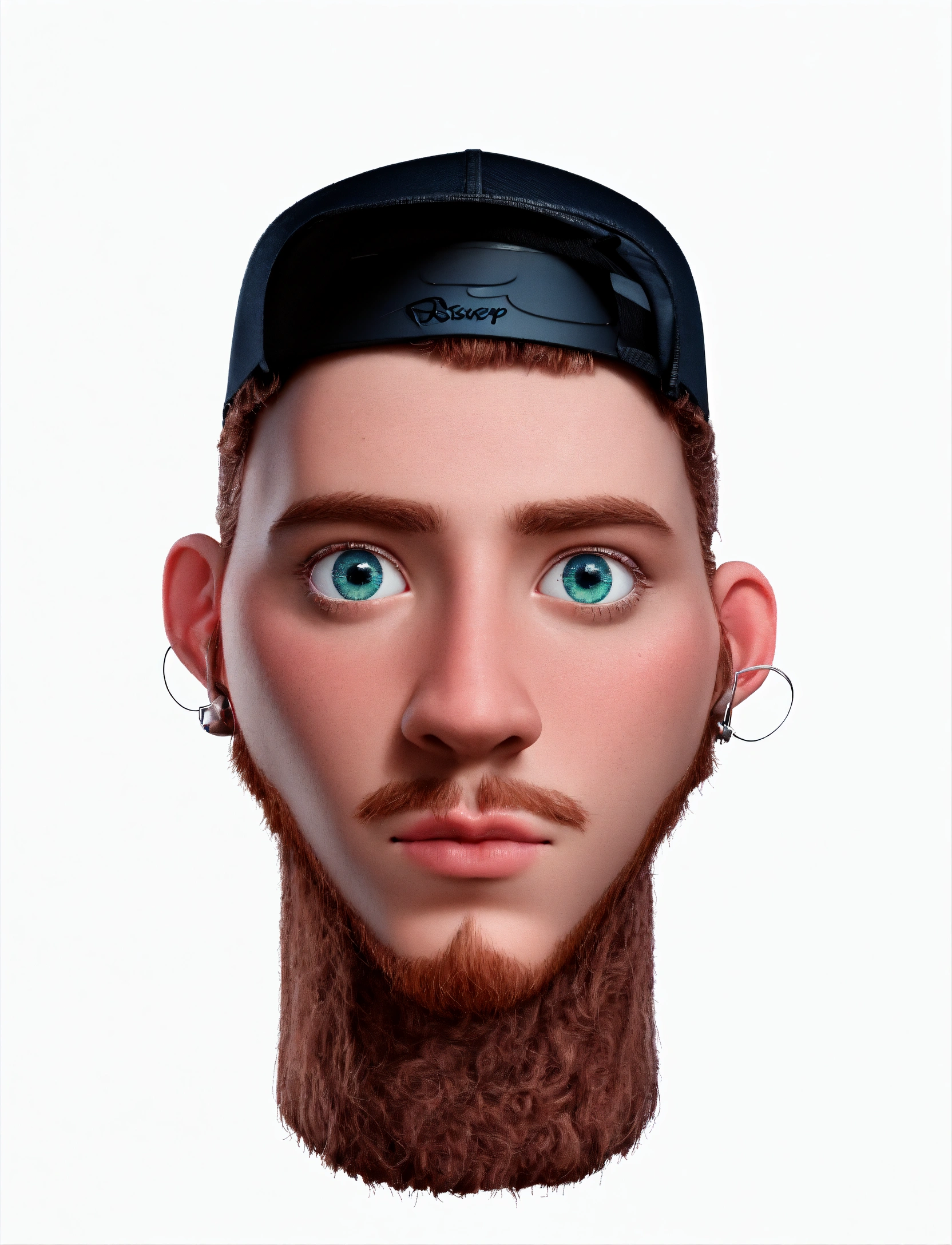 Lexica - White man, rapper, Disney style, big eyes, Disney eyes, Pixar ...