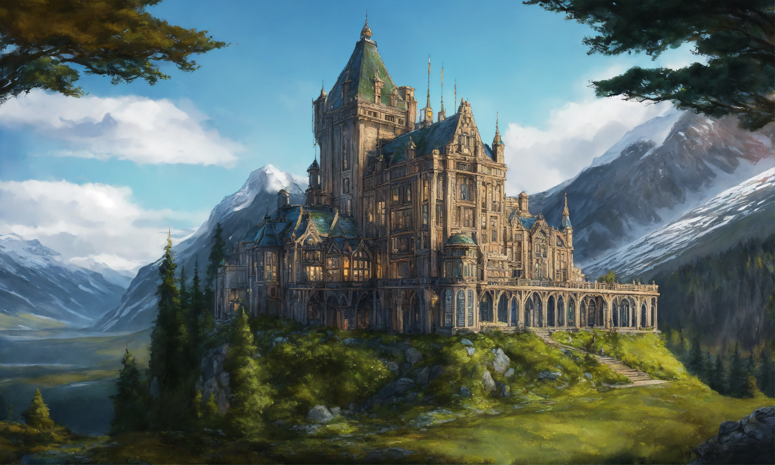Lexica - Drawing of thee full image of an elegant high elf sci fi ...