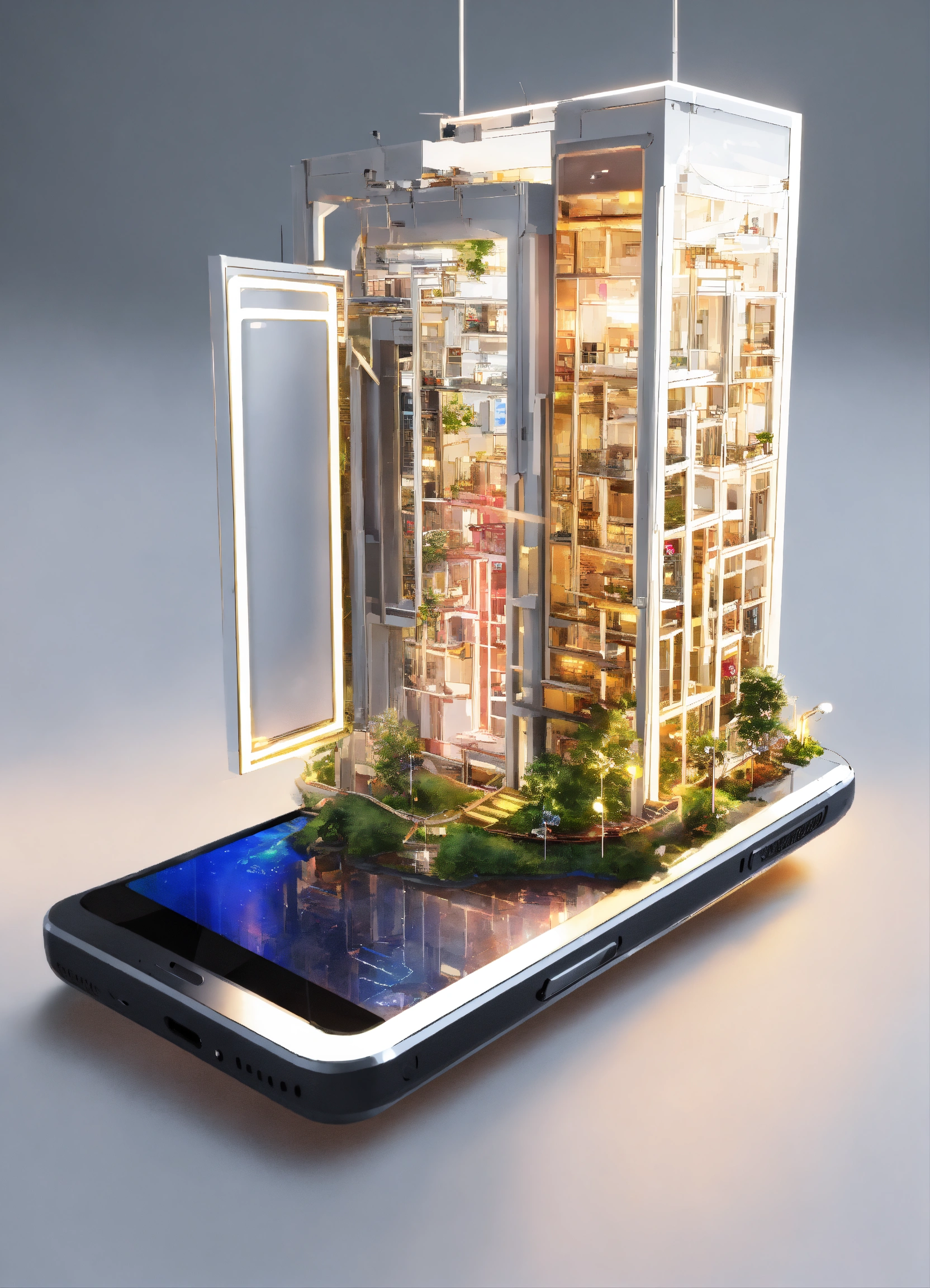 Lexica - Floating elements around smartphone, hdr, rendered in unreal ...