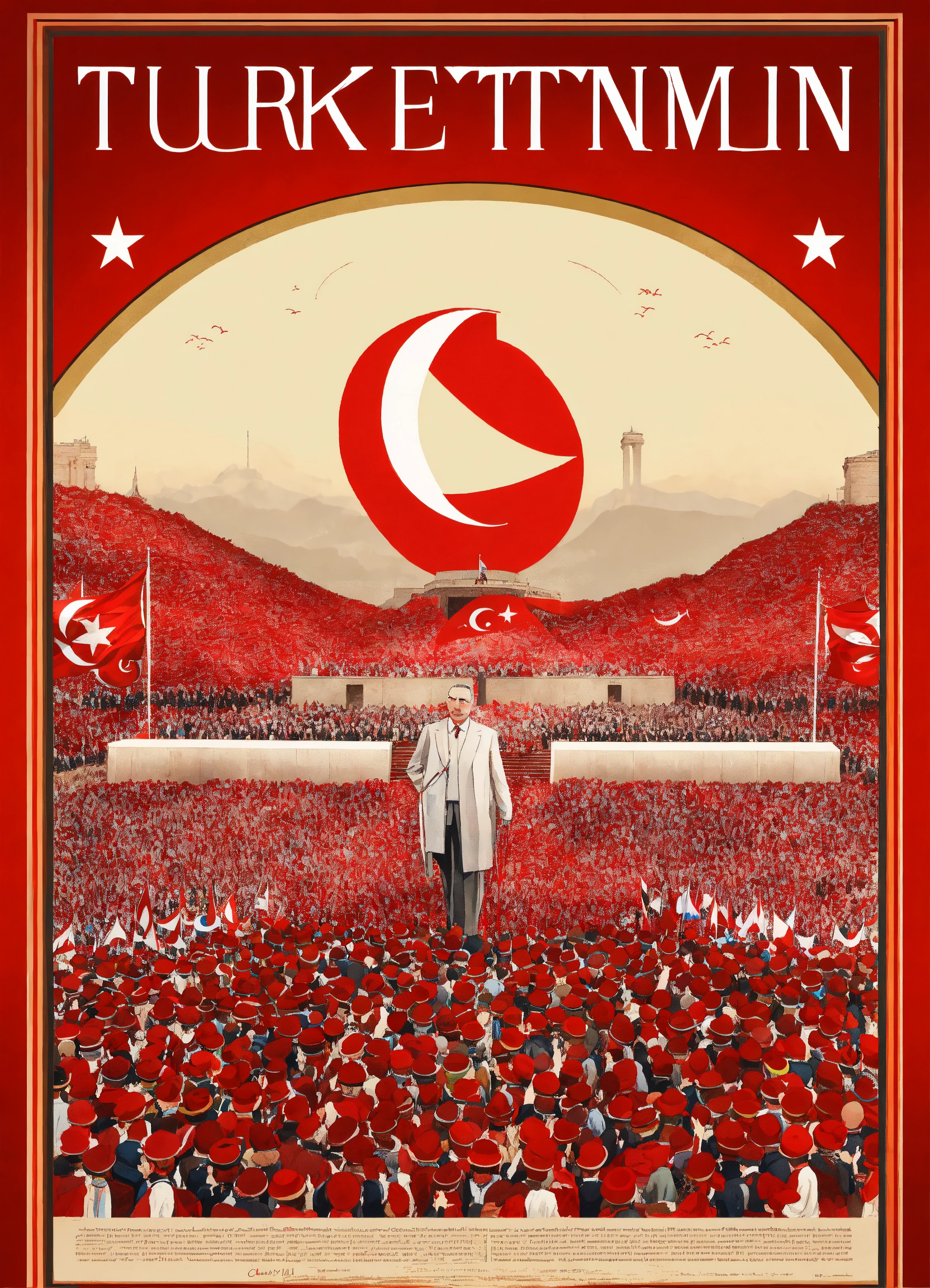 Lexica - Turkiye cumhuriyetinin 100. Yil kutlama afisi, ataturk ...