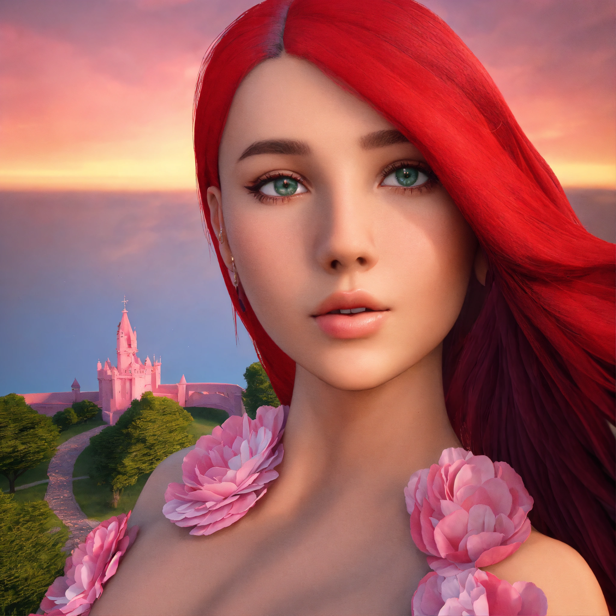 Lexica - Angel mujer hermosa y detallada con alas de angel color rosado ...