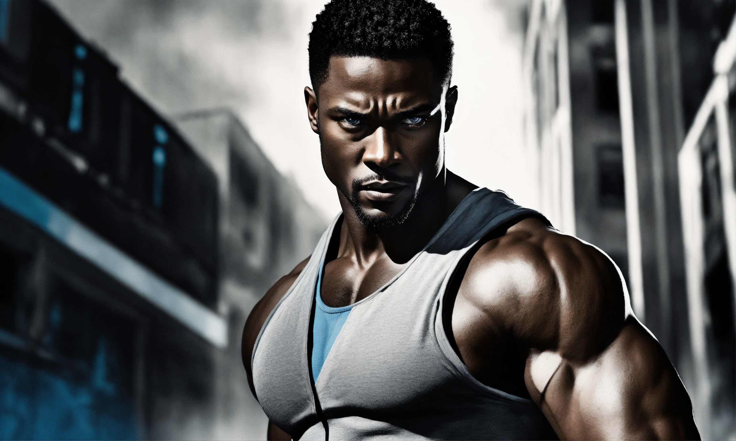 Lexica - Black and white illustration of male hollywood actor ...