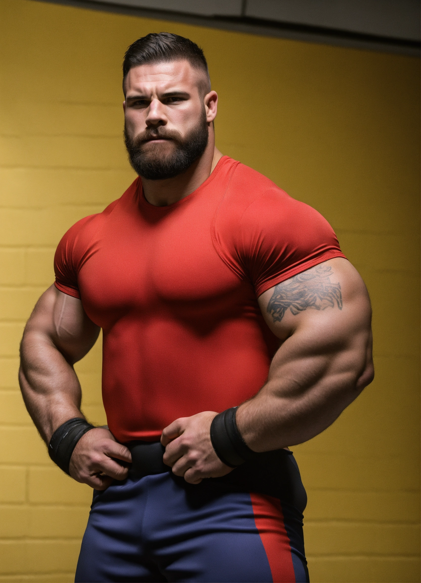Lexica - 30-year-old wrestler with big muscles