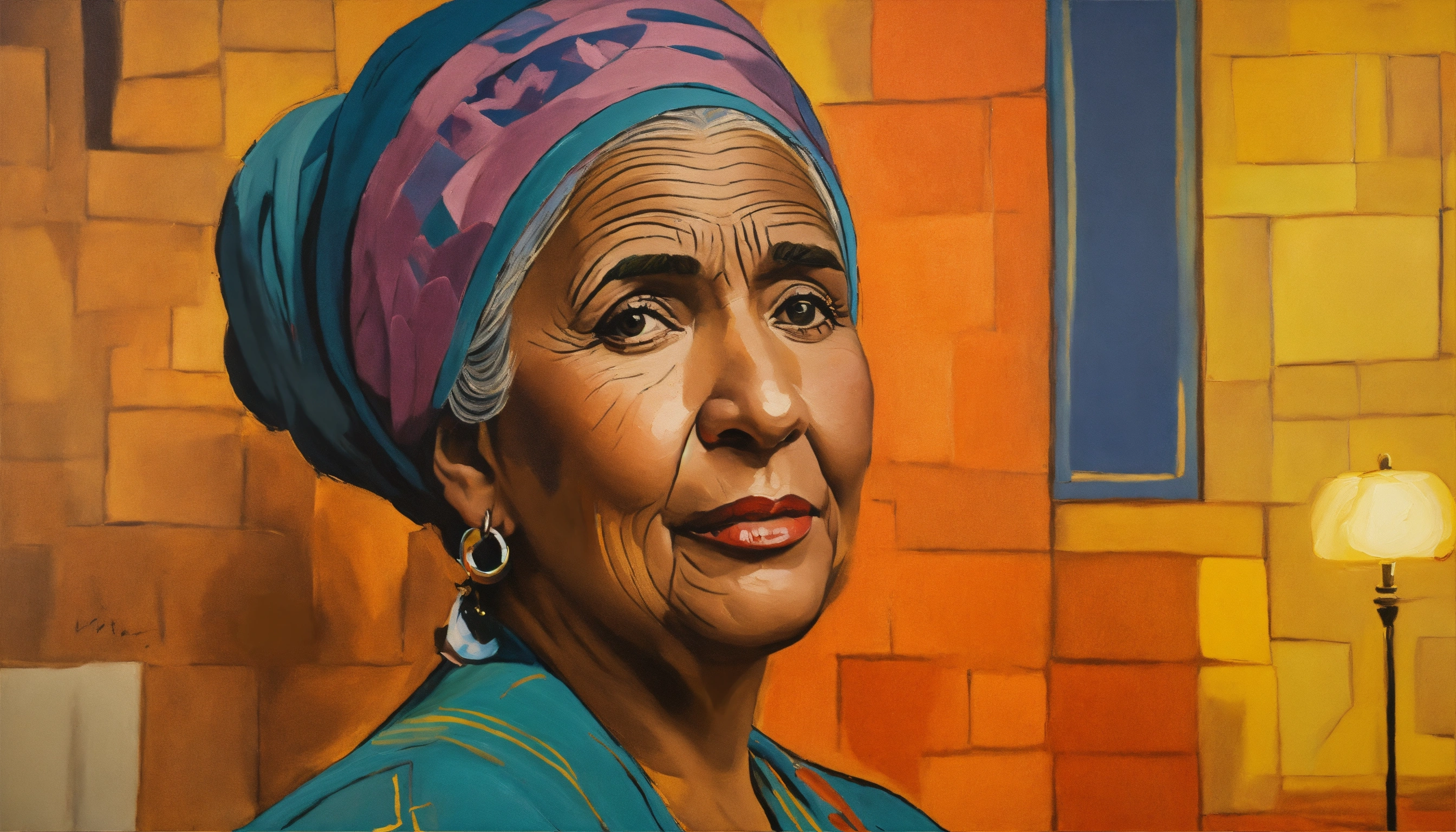 Lexica - Produce images of painting like Picasso of Portrait of Aunt ...
