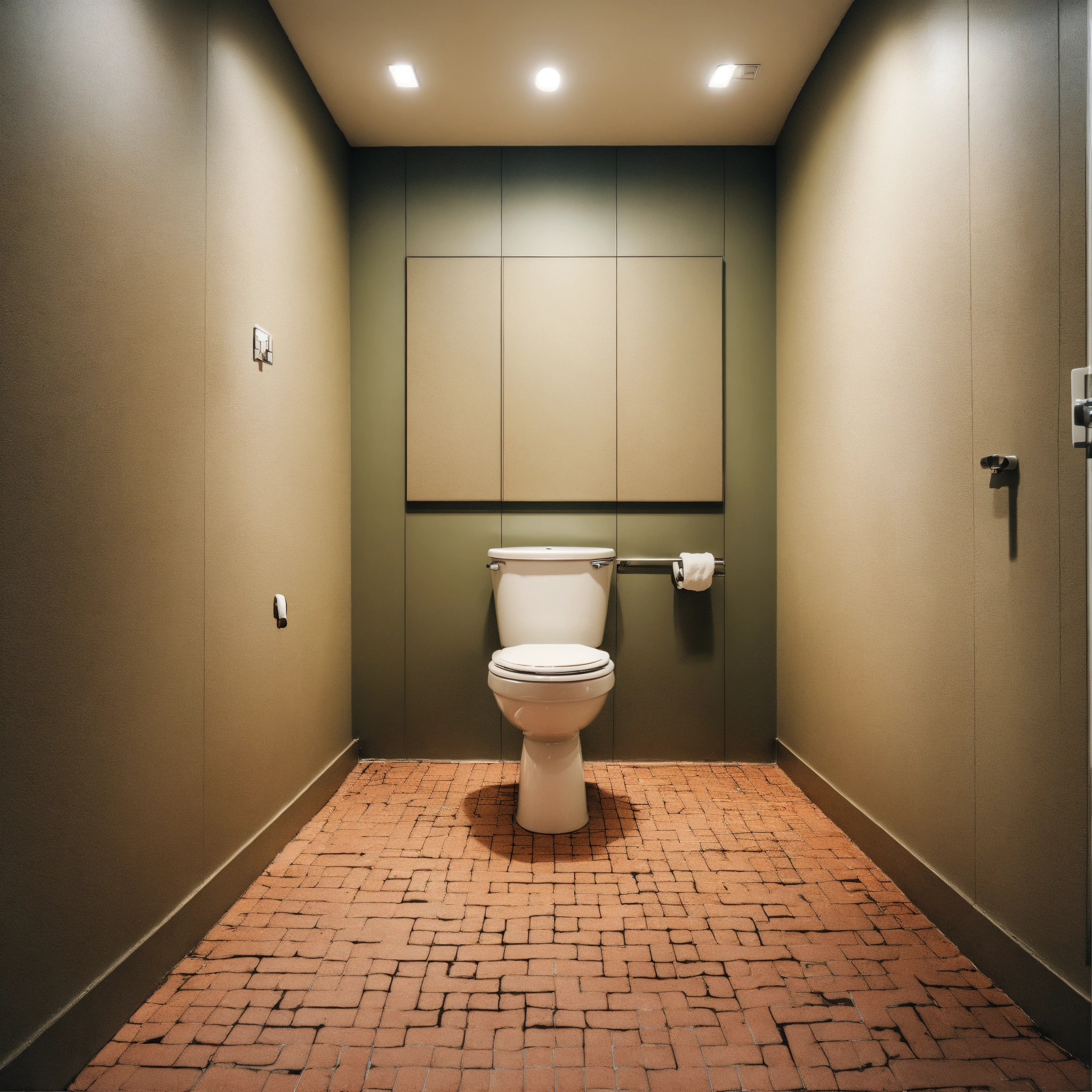 Lexica - High-resolution photography of an empty room with a toilet ...