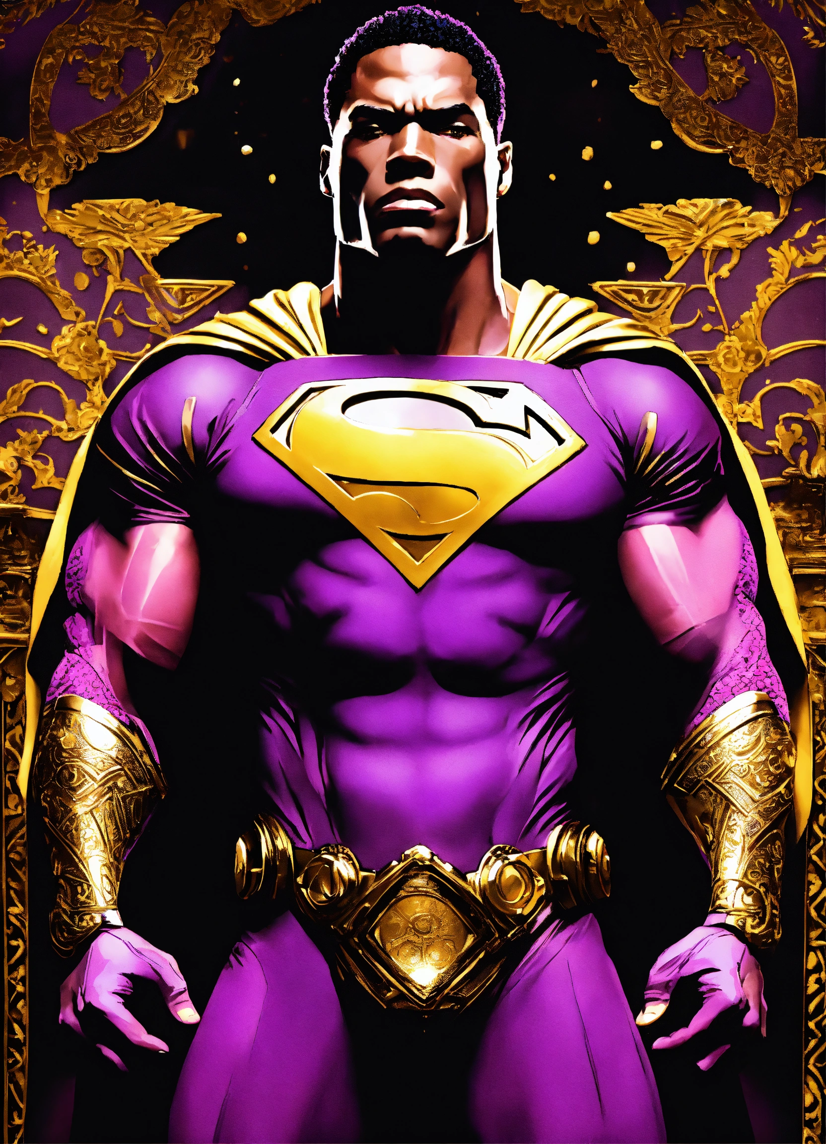 Lexica - Ultra-detailed purple black & gold ornate super-advanced ...