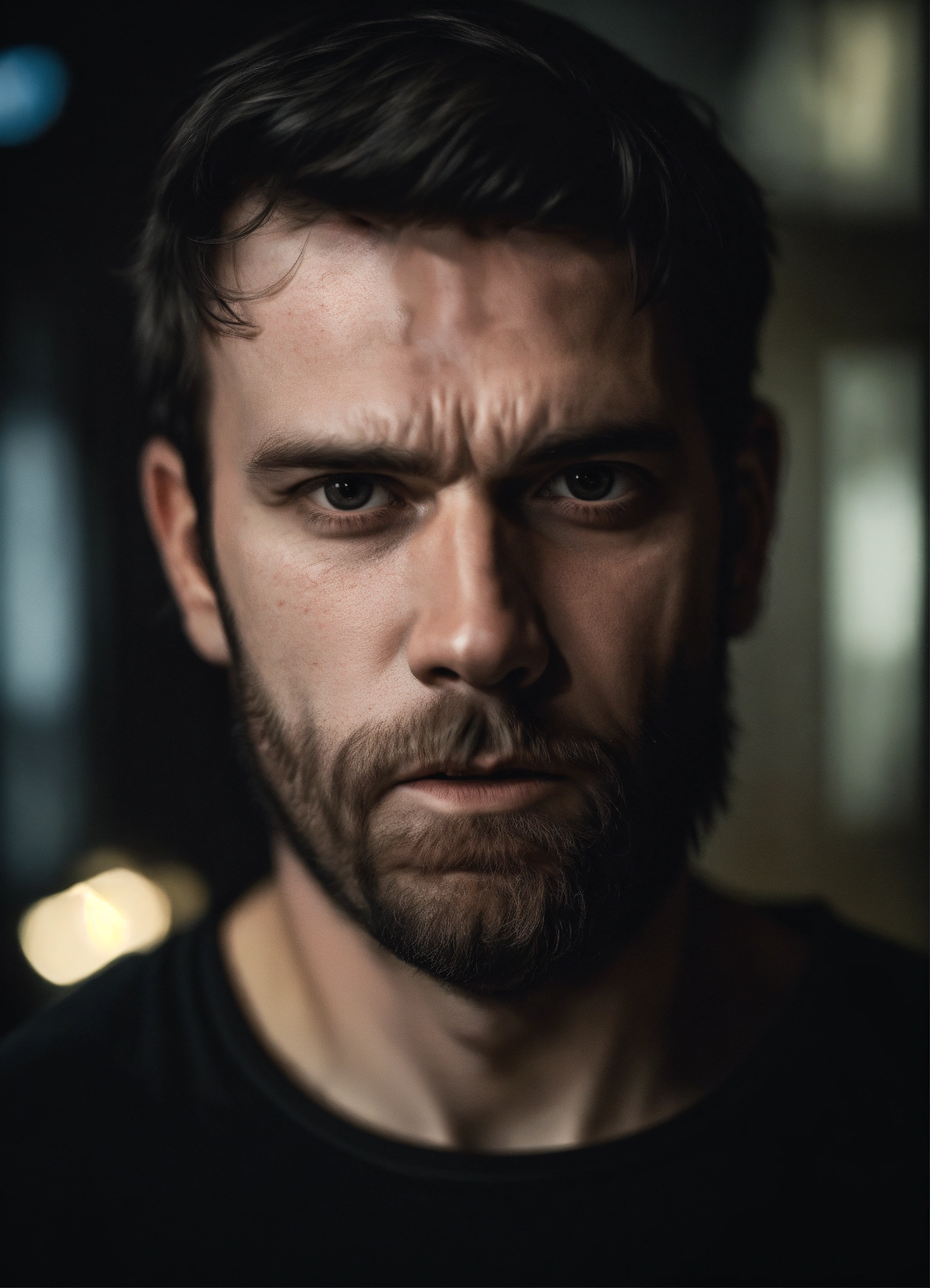 Lexica - A photograph of a white menacing 30-year-old man, with a ...