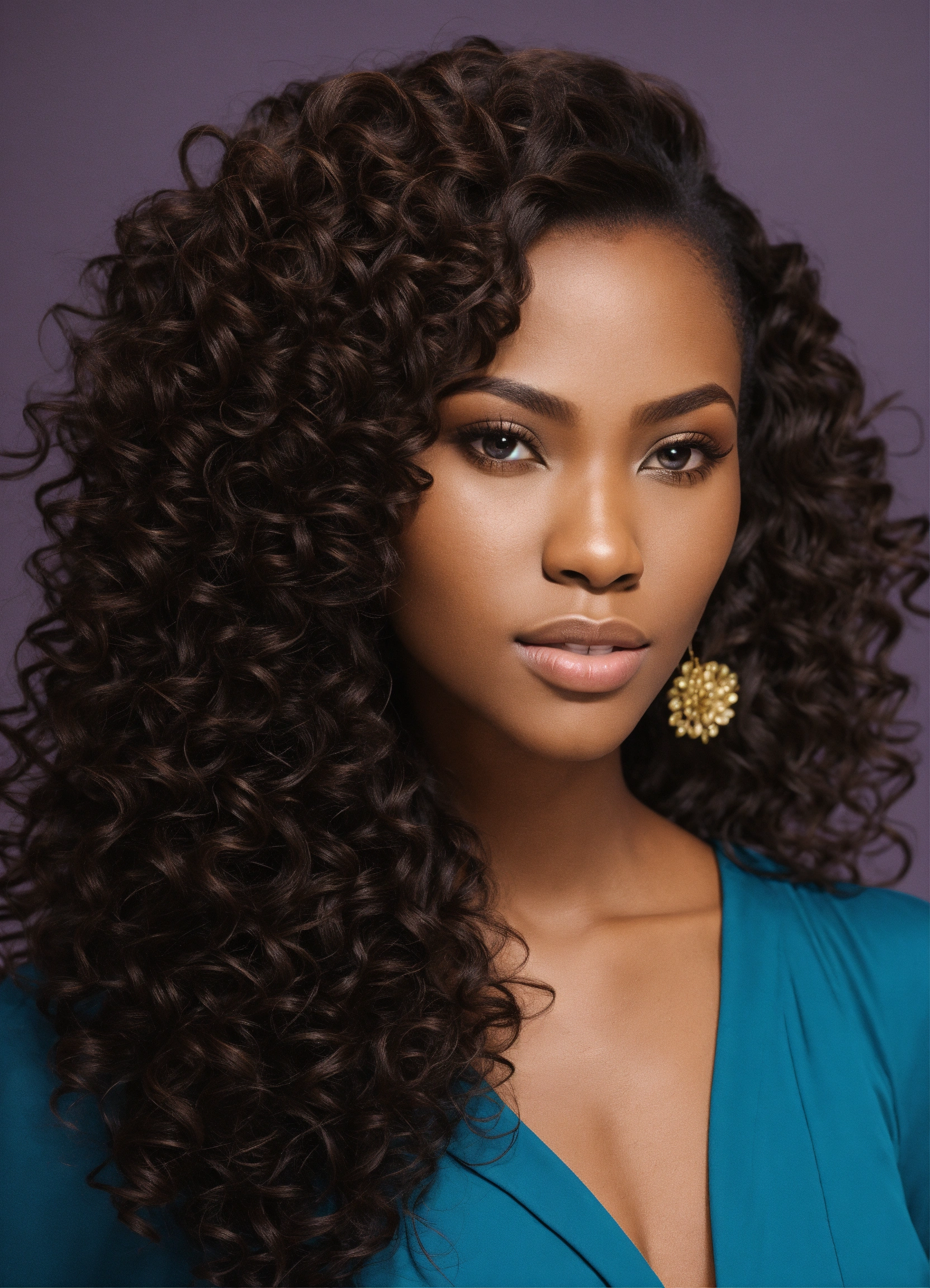 Lexica - African American Hair extensions Model