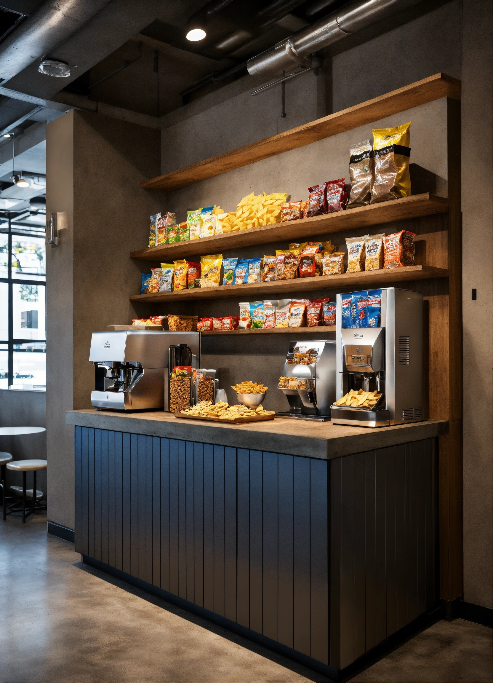 Lexica - A self serve breakroom snack bar with snacks on an easy to ...