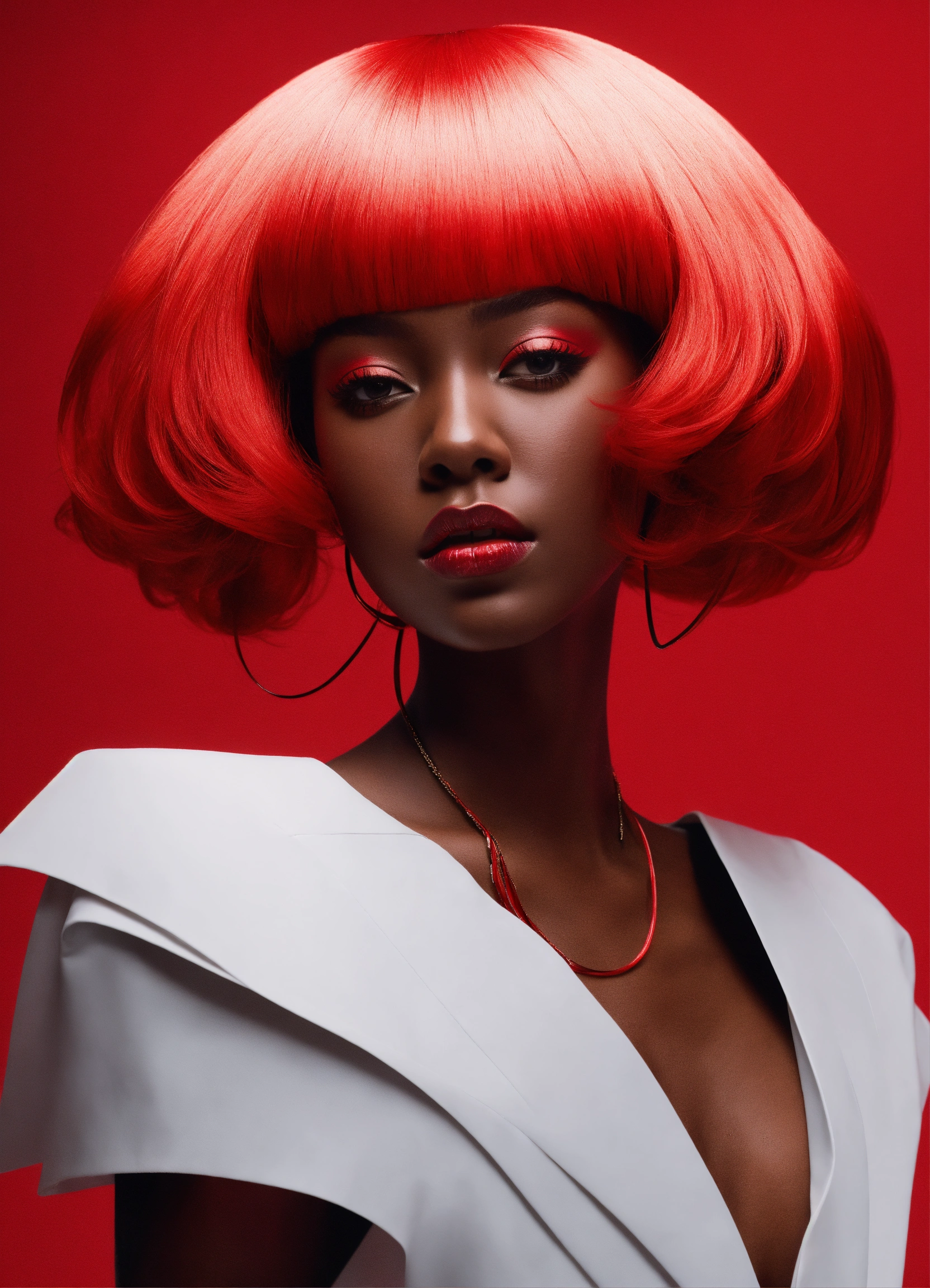Lexica - Minimalistic and sleek. Hyperrealistic. Black woman female ...