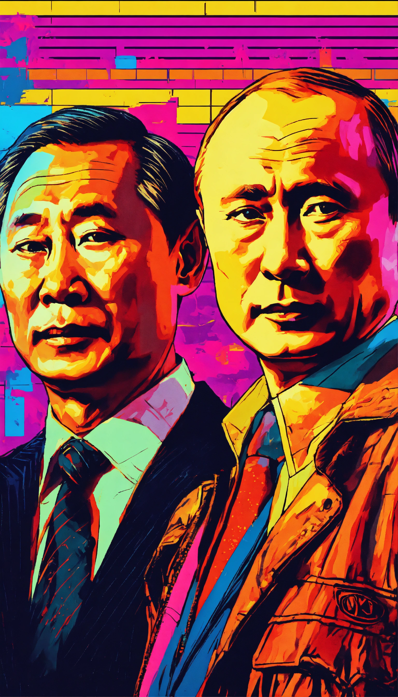 Lexica - Xi jin ping AND Vladimir Putin as detectives from a movie of ...
