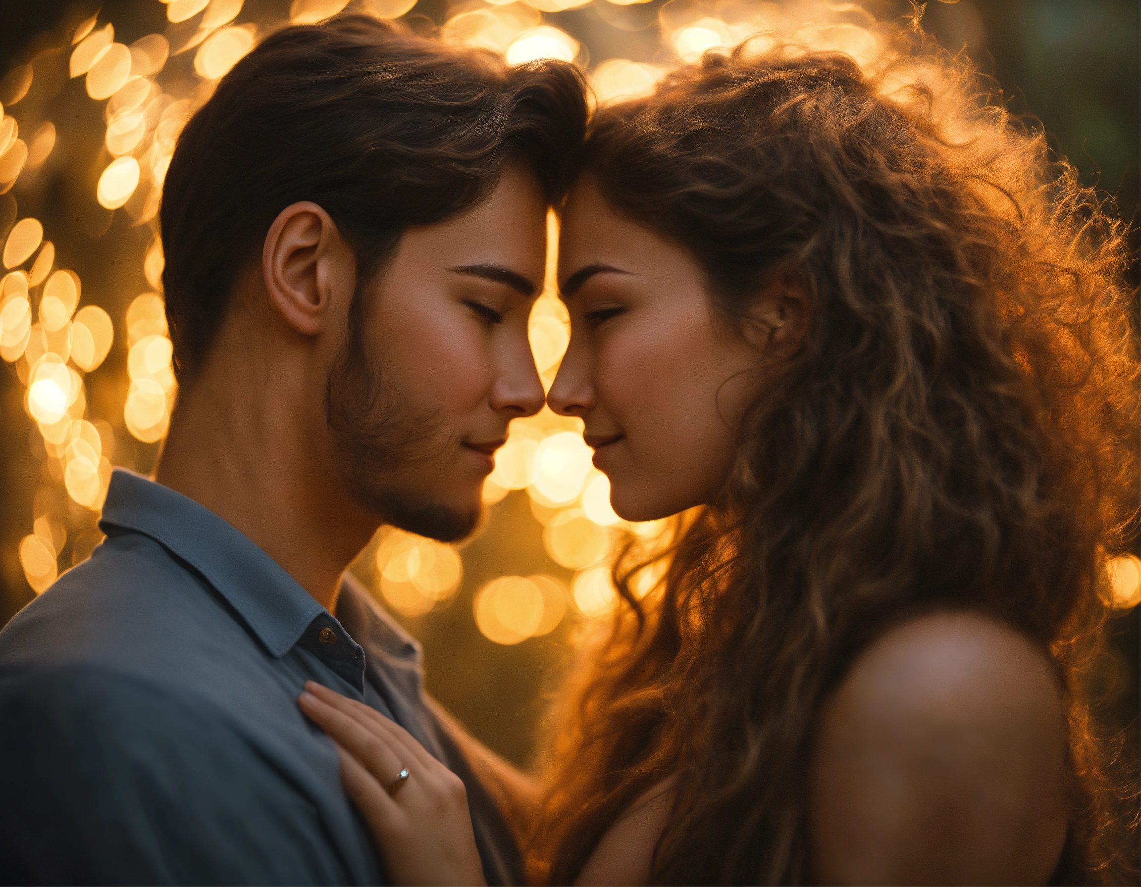 Lexica - "Two individuals of opposite genders deeply connected, eyes ...