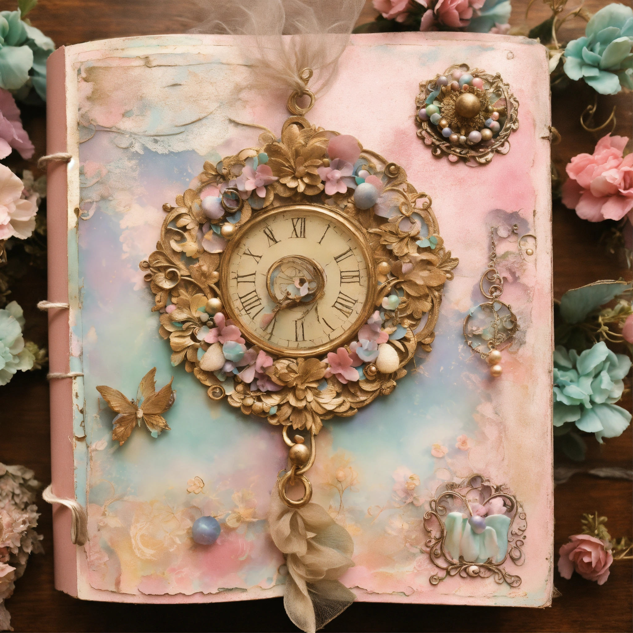 Lexica - Shabby chic dreamy mist pastel junk journals Shabby chic emo ...