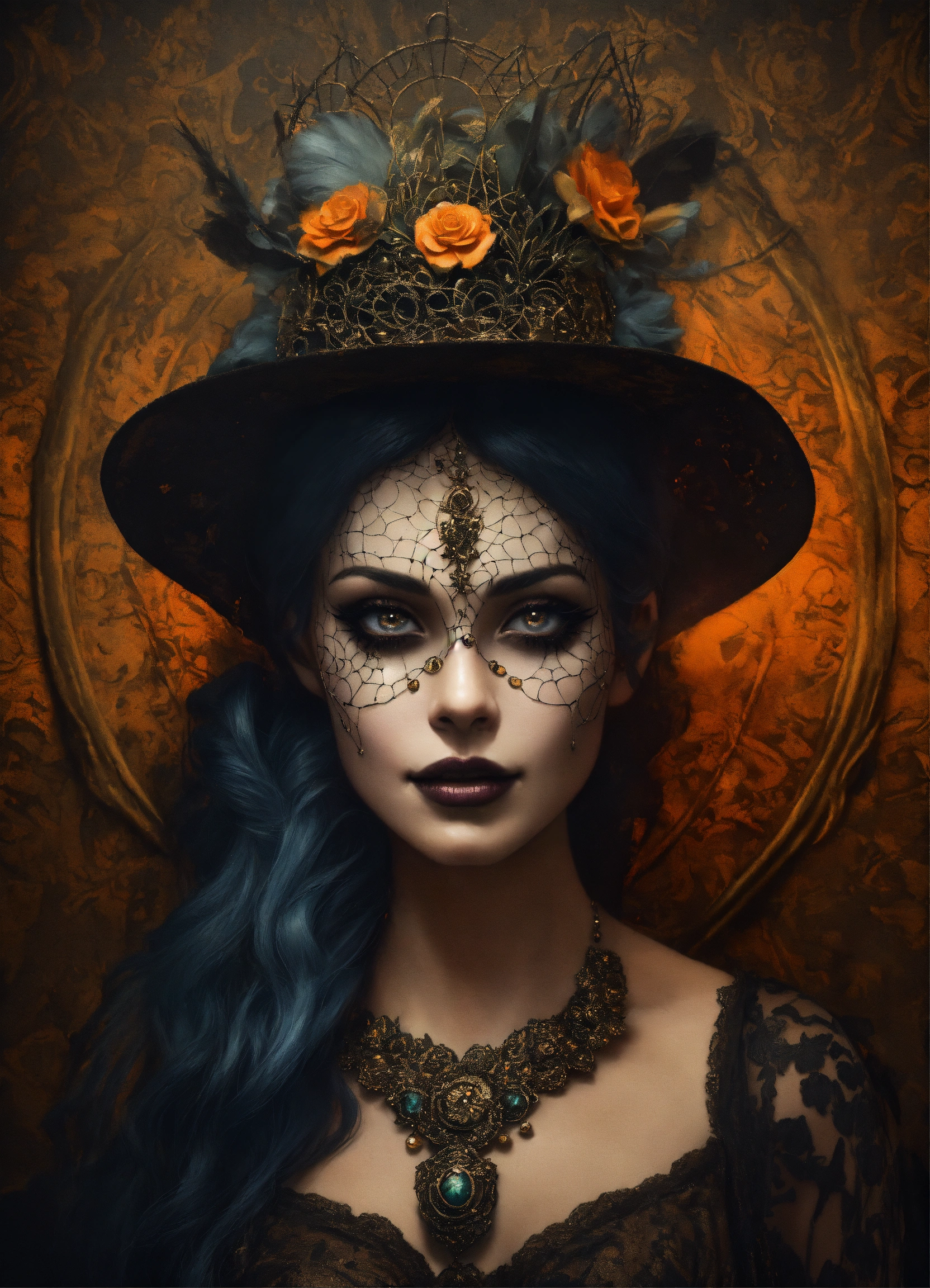 Lexica - Beautiful Spooky version of a 25 year old queen of Halloween ...