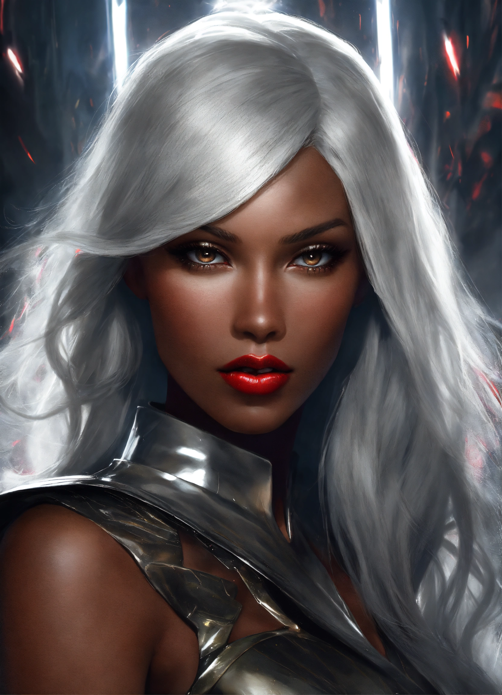 Lexica - In the vibrant and iconic olive-skin tone, Storm, the Marvel ...
